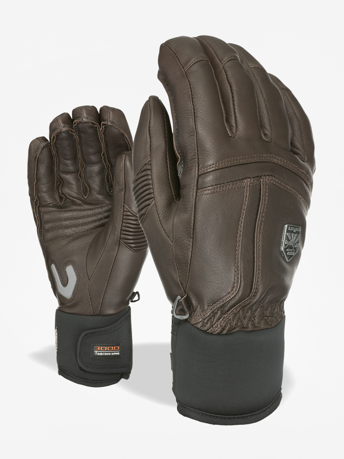 Level Off Piste Leather Gloves - brown (brown)