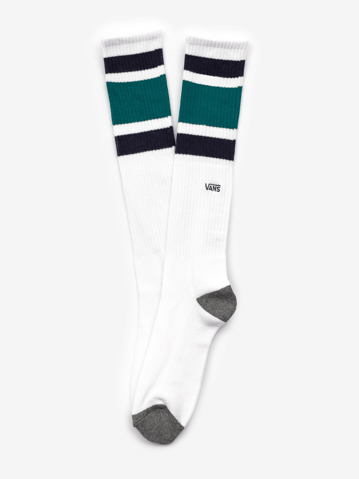 Vans Stripe Knee Hi Socks - white (white/quetzal)