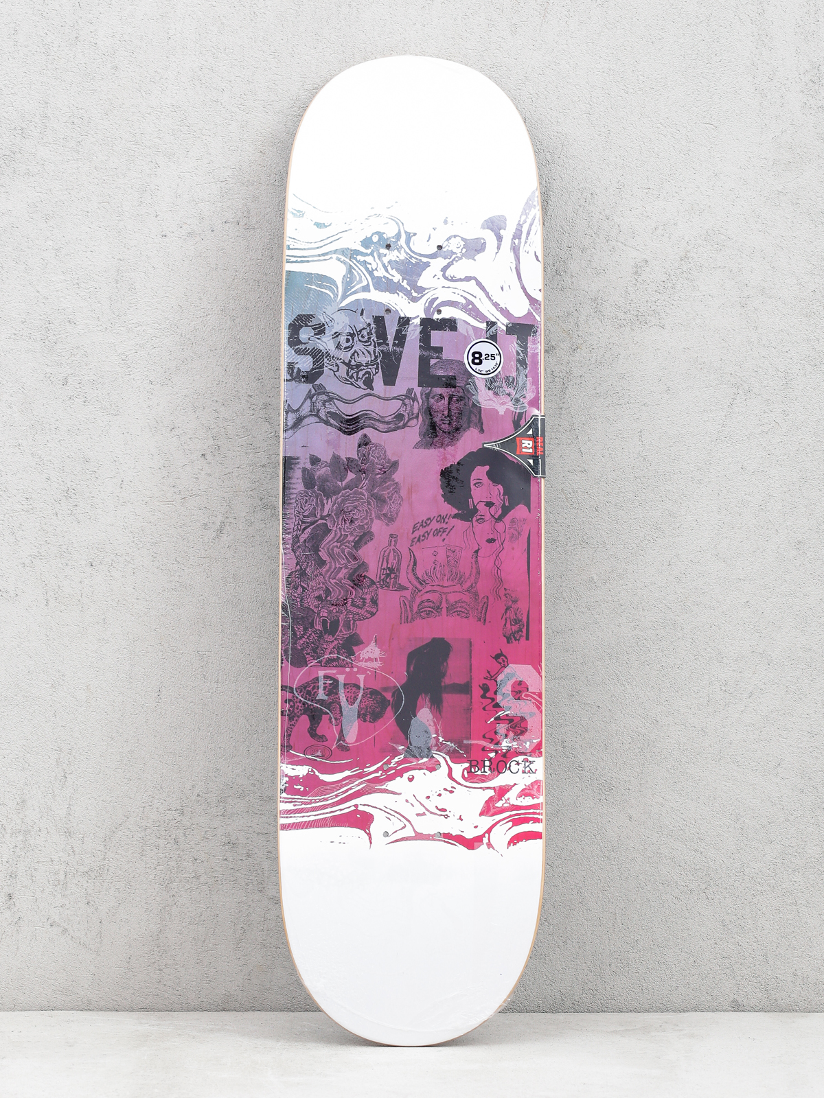 Real Brock X Dads Save It Deck (white/multi)