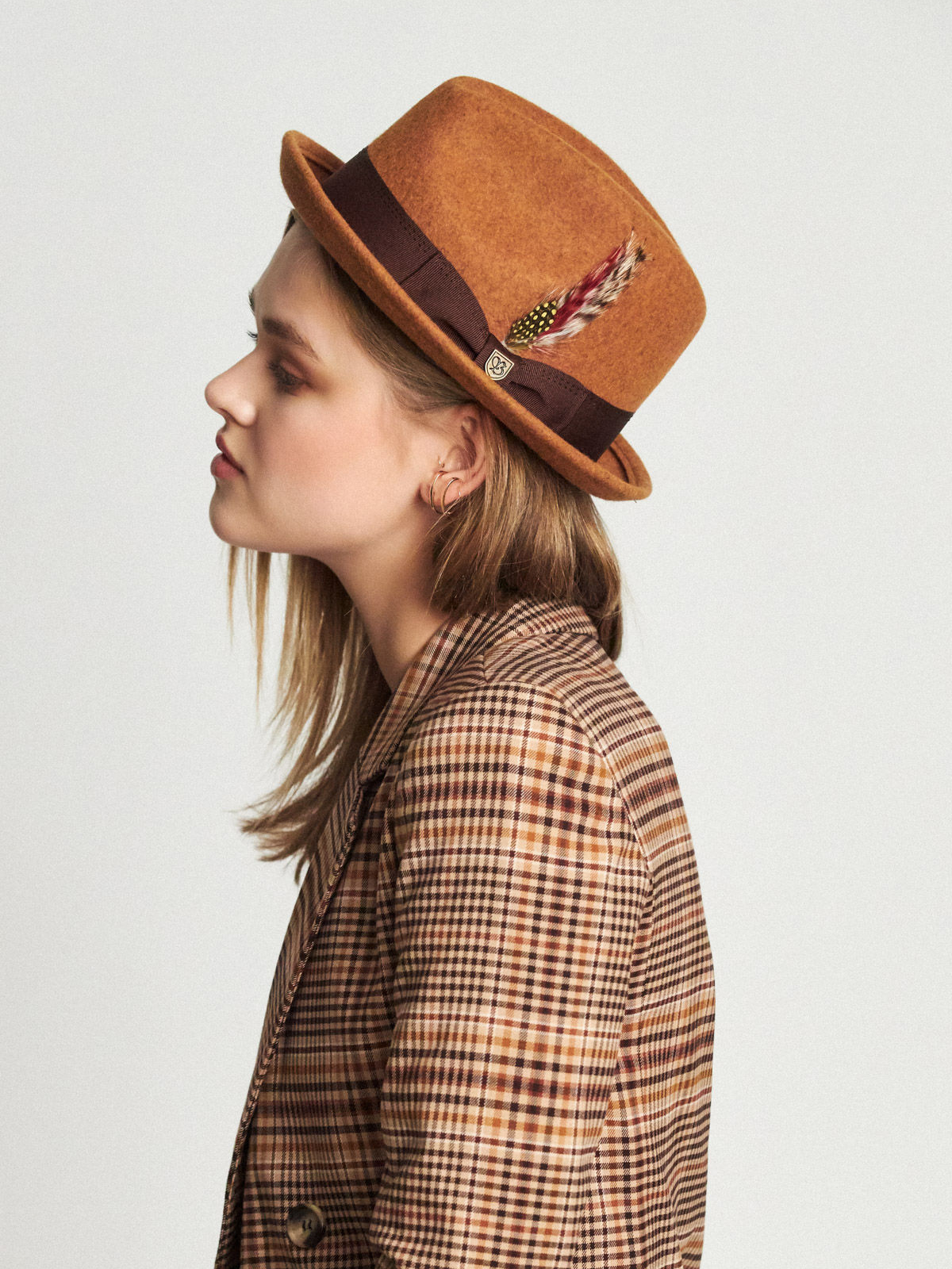 Brixton Gain Fedora Hat (heather coffee)