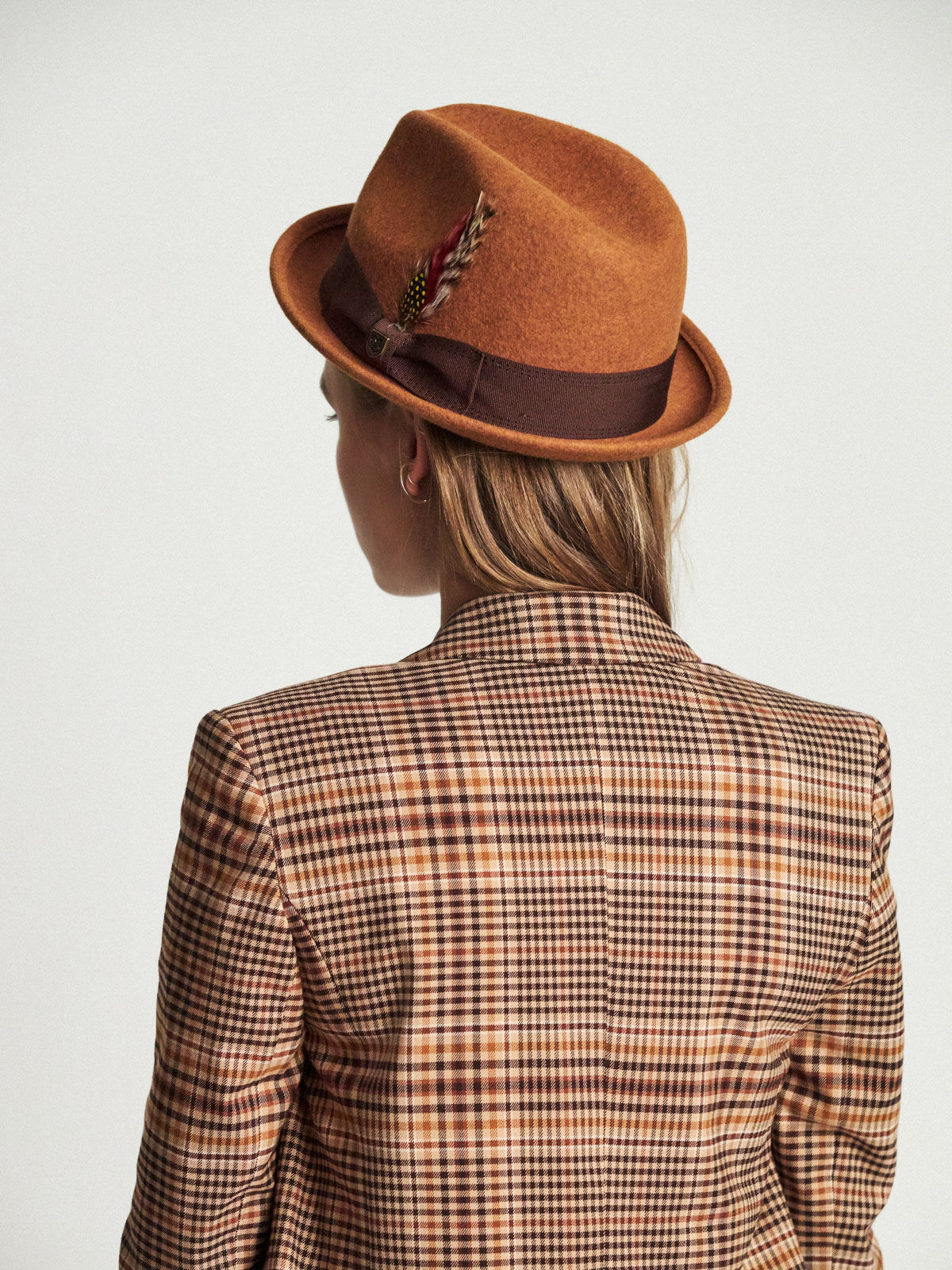 Brixton Gain Fedora Hat (heather coffee)