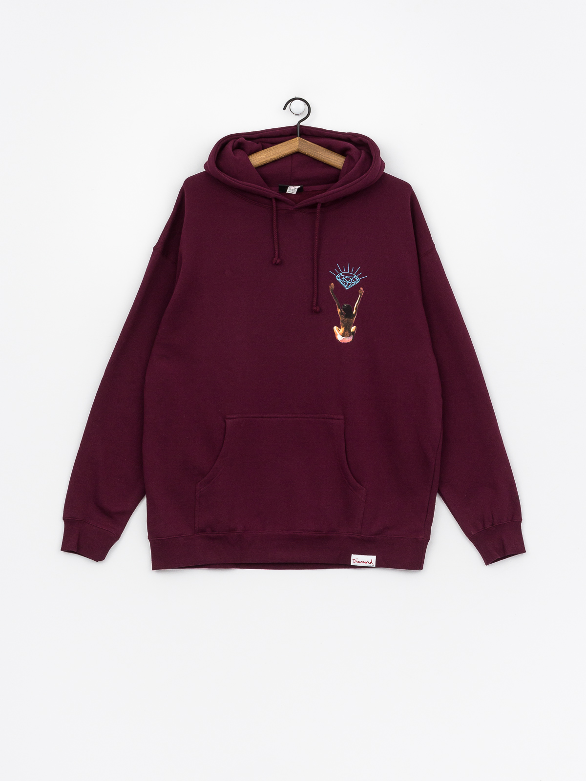Maroon diamond supply hoodie store