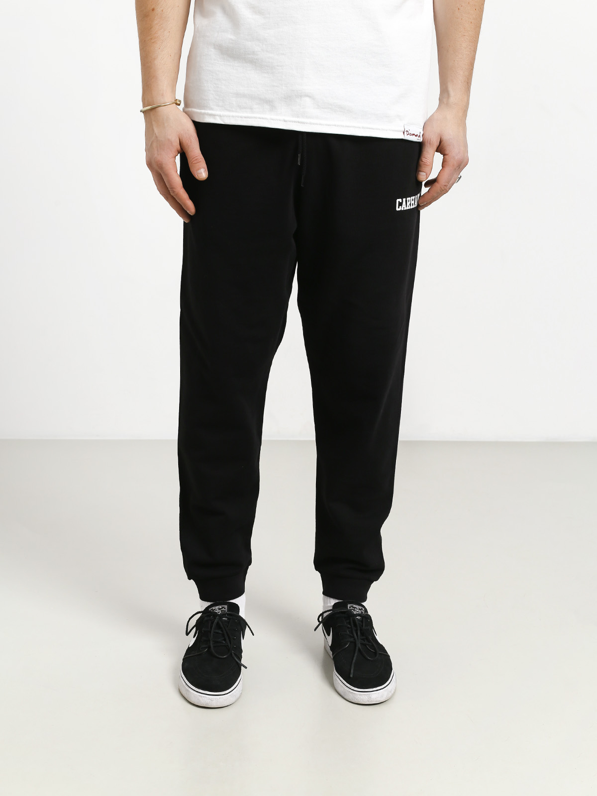 Carhartt WIP College Pants - black (black/white)