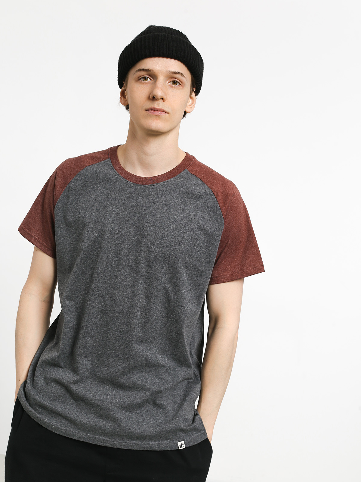 Element Basic Raglan T-shirt - grey (oxblood heather)