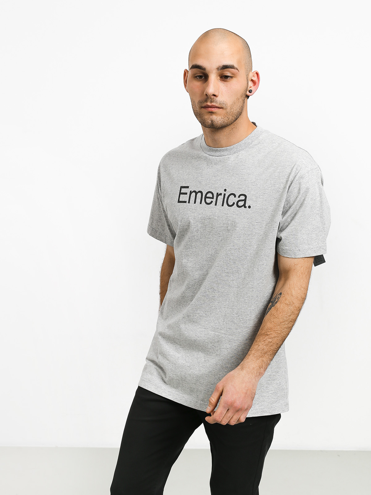 Emerica Pure Logo T-shirt - grey (grey/heather)