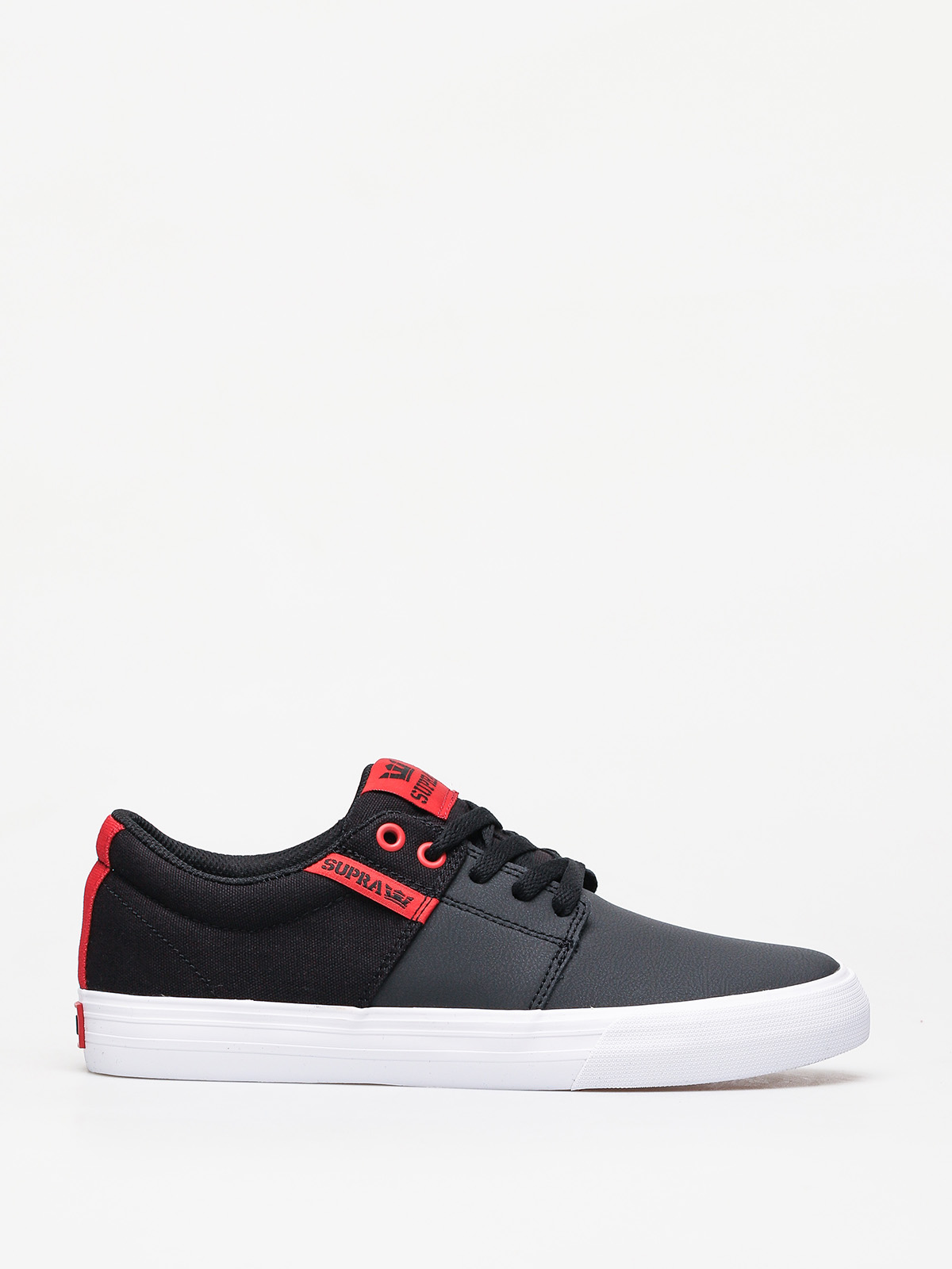 Supra Stacks Vulc II Shoes - black (black/risk red white)