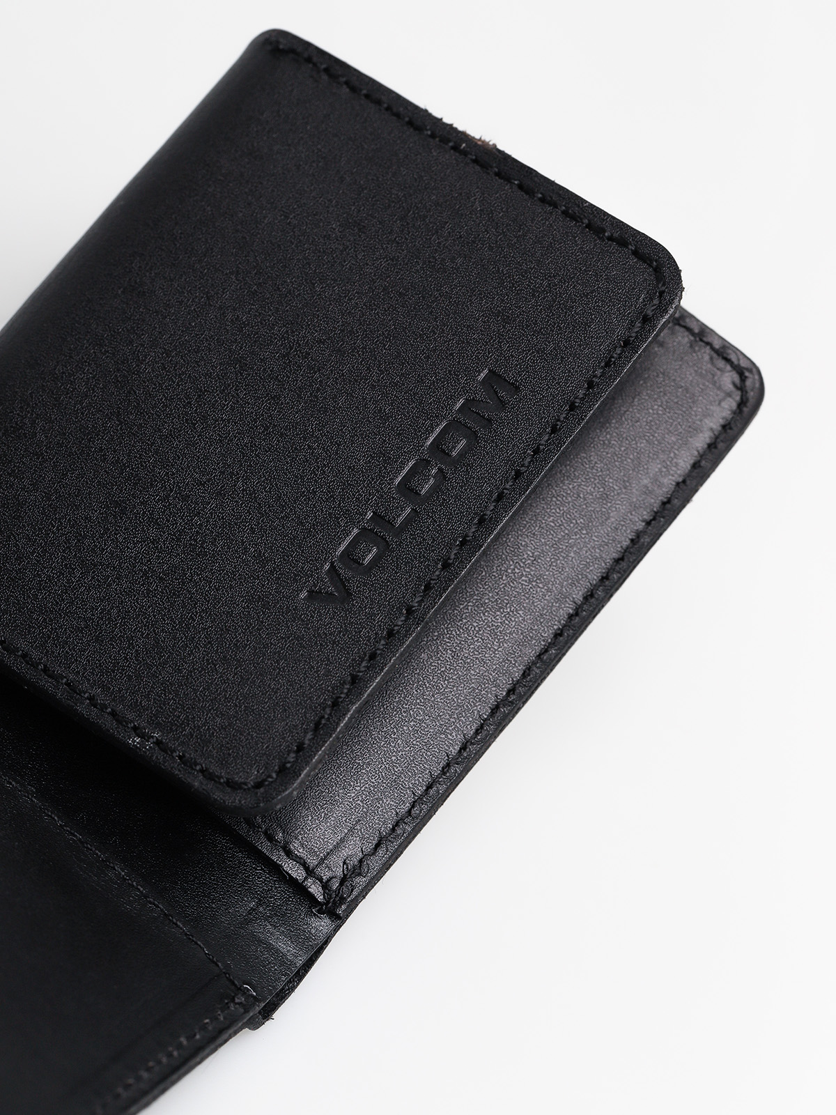 Volcom 3Fold Leather Wallet (black)