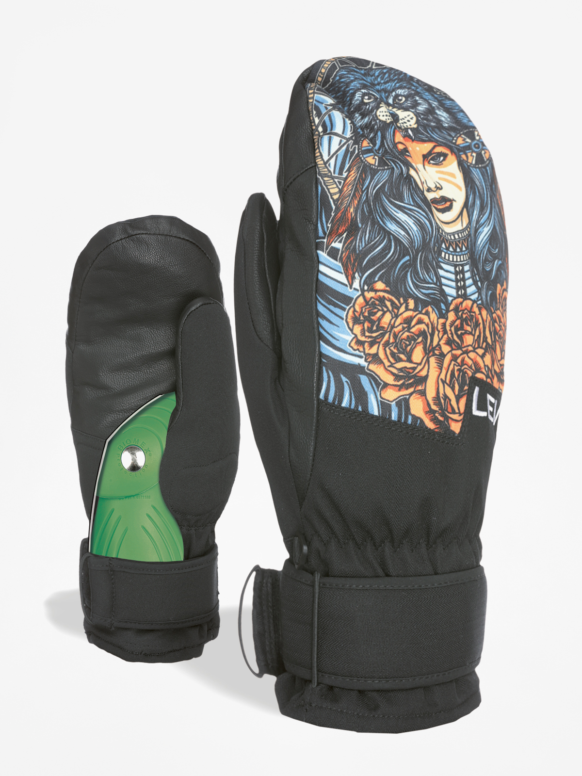 Level Space Mitt Gloves (ninja black)