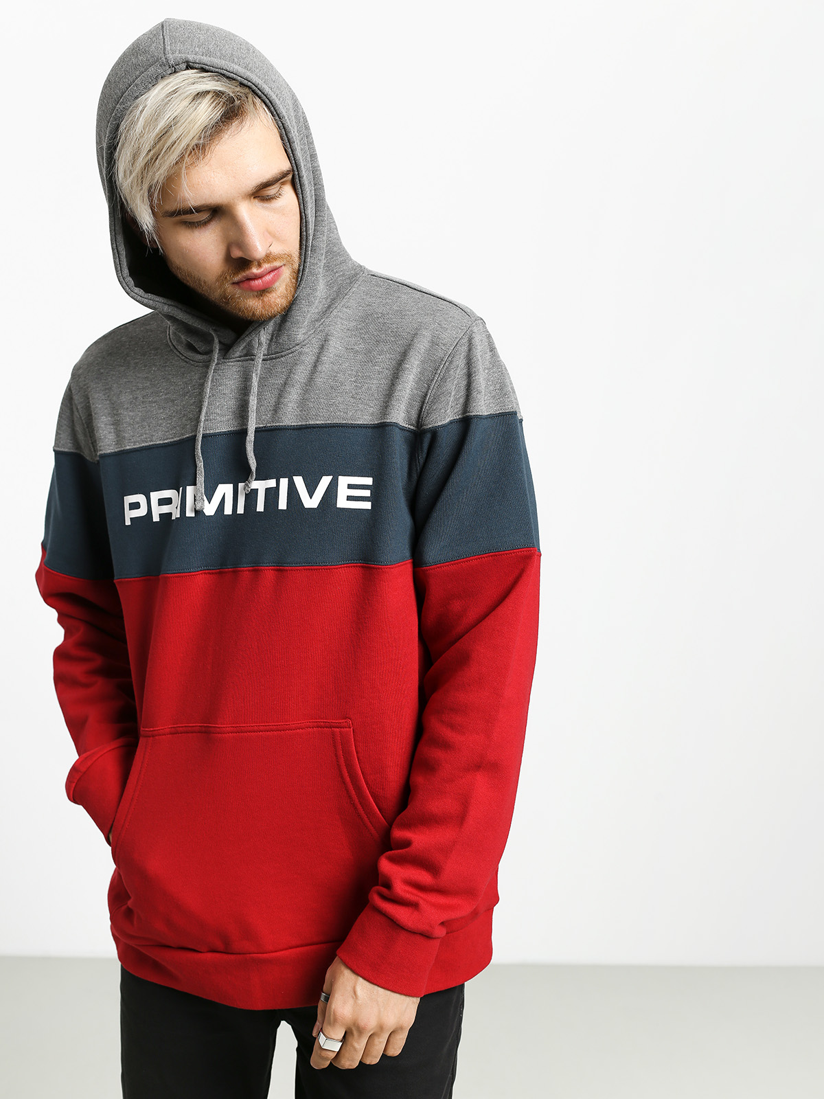 Primitive Levels HD Hoodie - red (athletic heather)