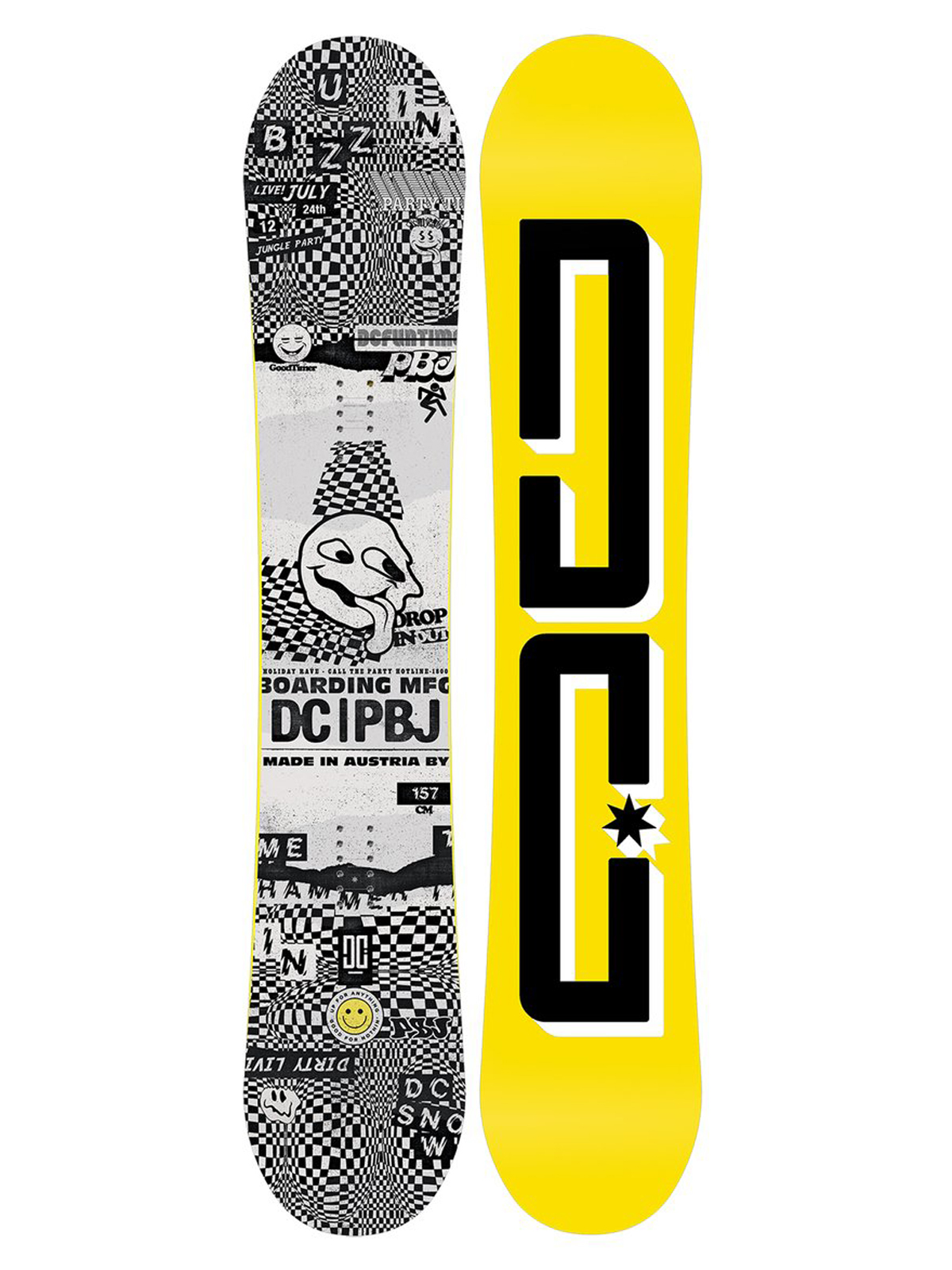 DC Pbj Snowboard - yellow (yellow/black.white)