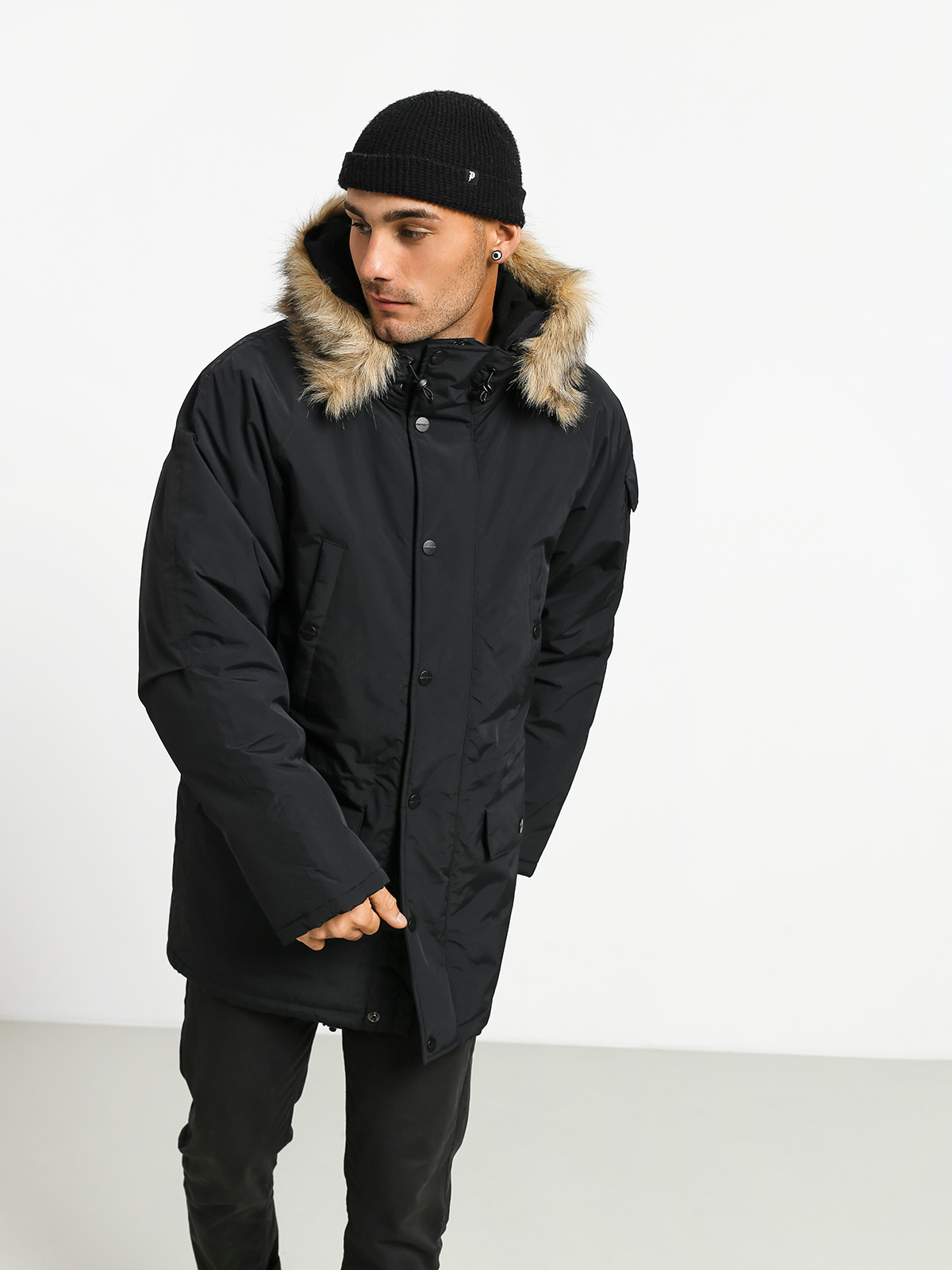Carhartt WIP Anchorage Parka Jacket - black (black/black)