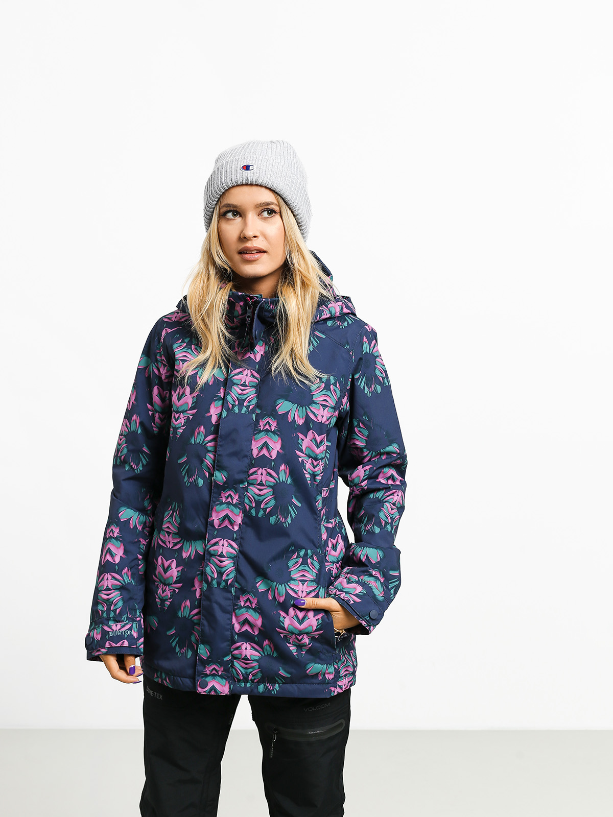 Burton Jet Set Snowboard jacket Wmn - navy blue (dress blue stylus)