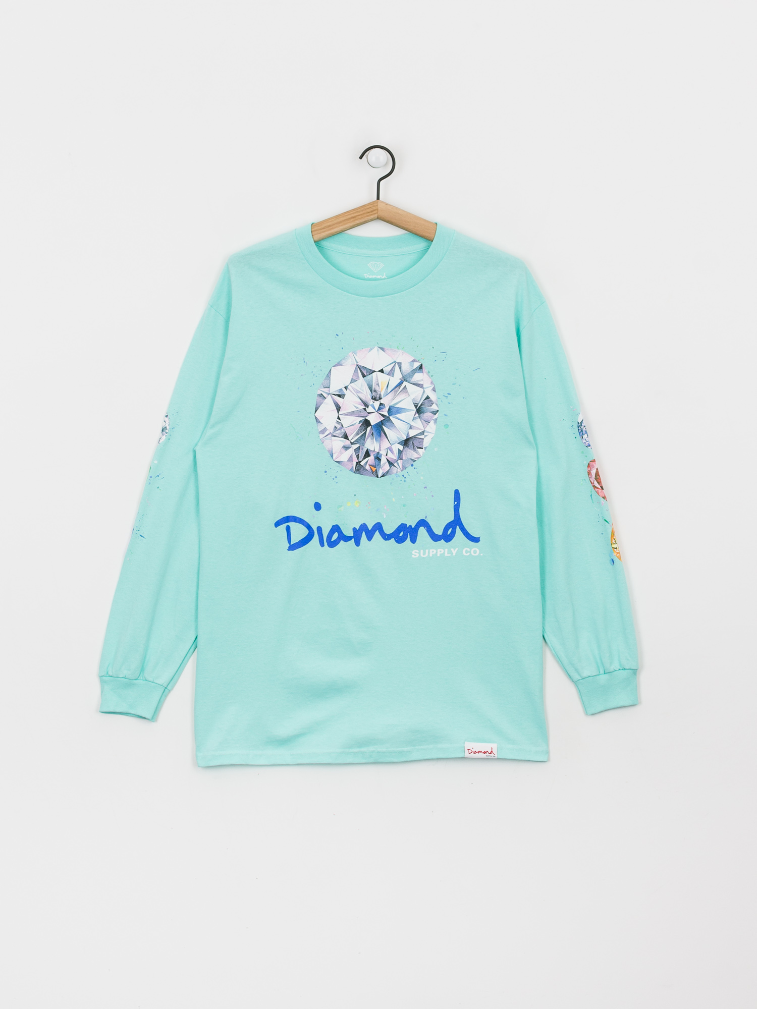 Diamond Supply Co. Splash Sign Longsleeve diamond blue