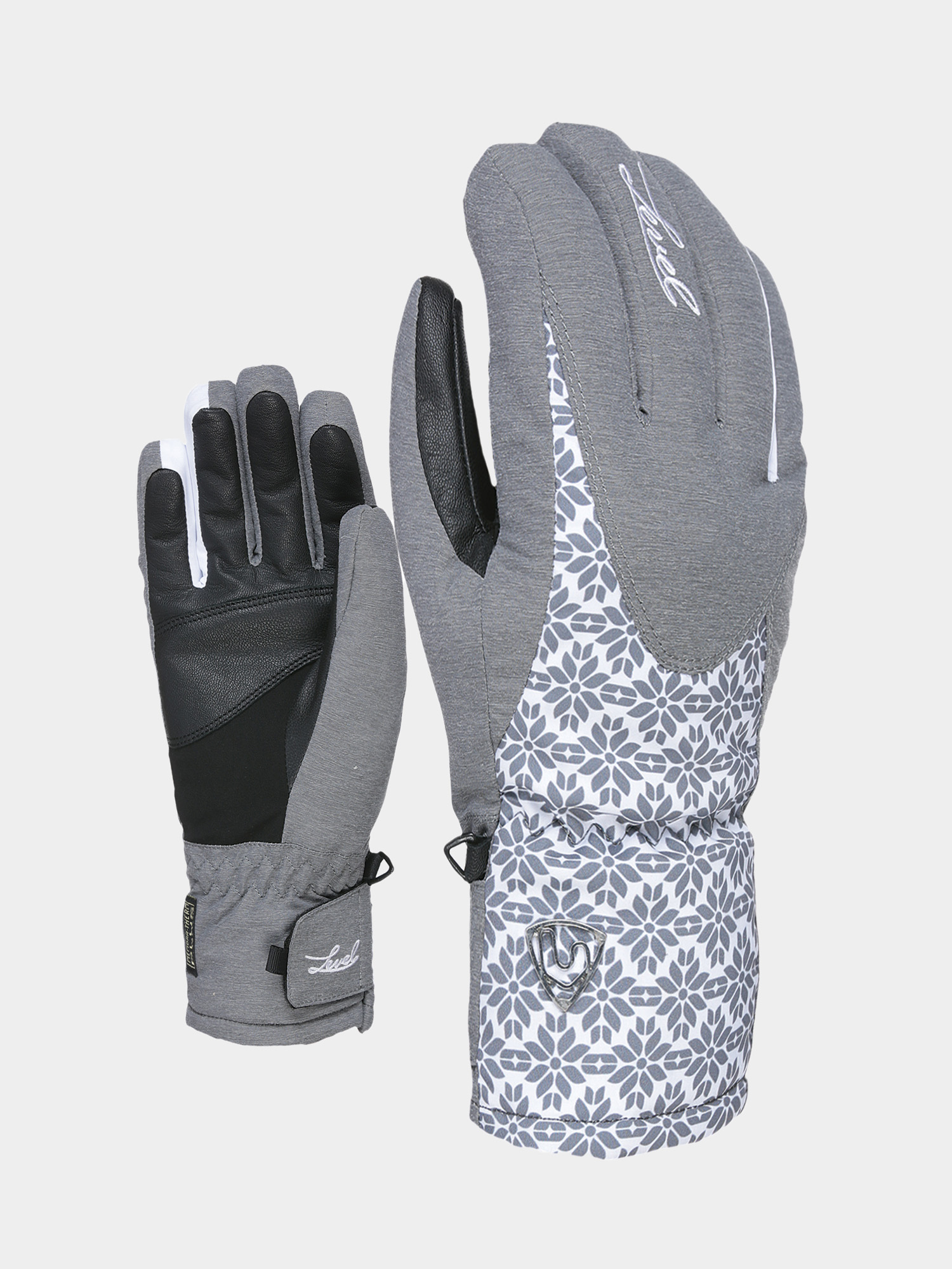 Level Alpine Gloves Wmn - grey (pattern)