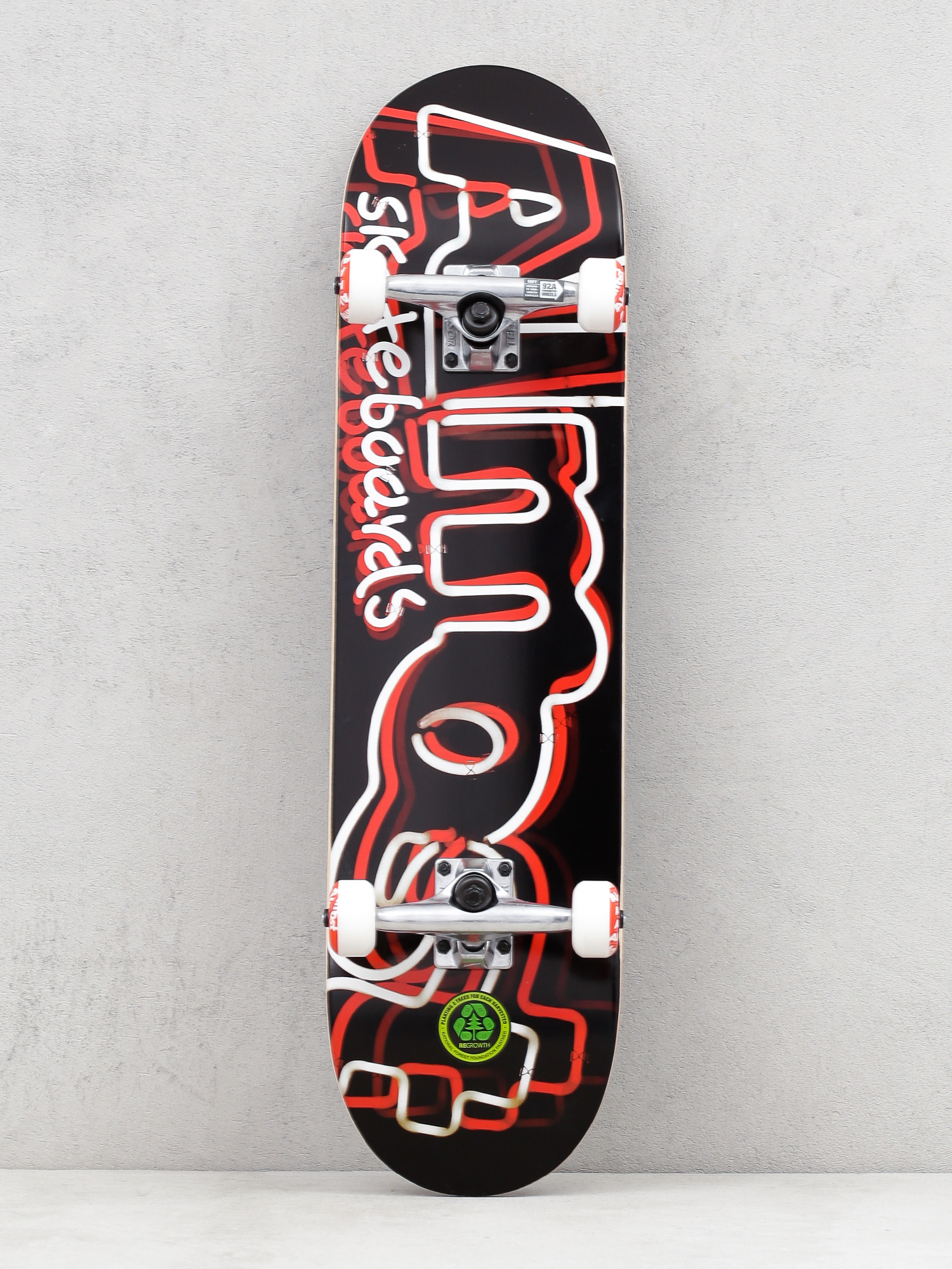 Almost Neon Skateboard - black (black/white)