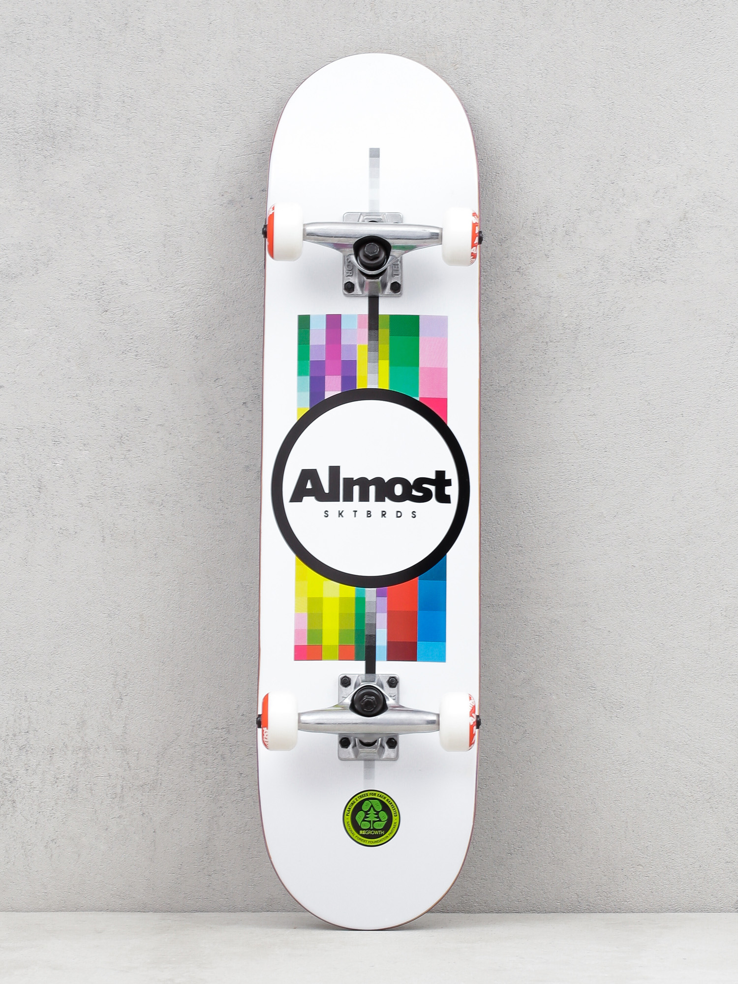 Almost Pixel Flip Skateboard - white (white)