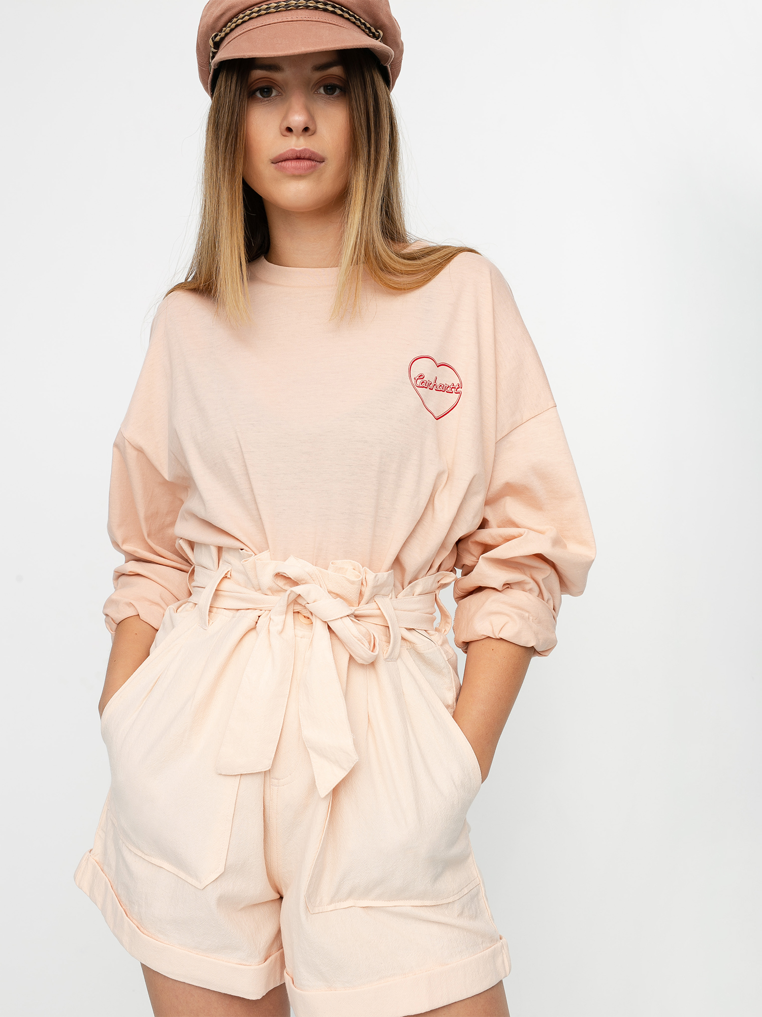 Volcom Pap Bag Shorts Wmn - pink (light peach)