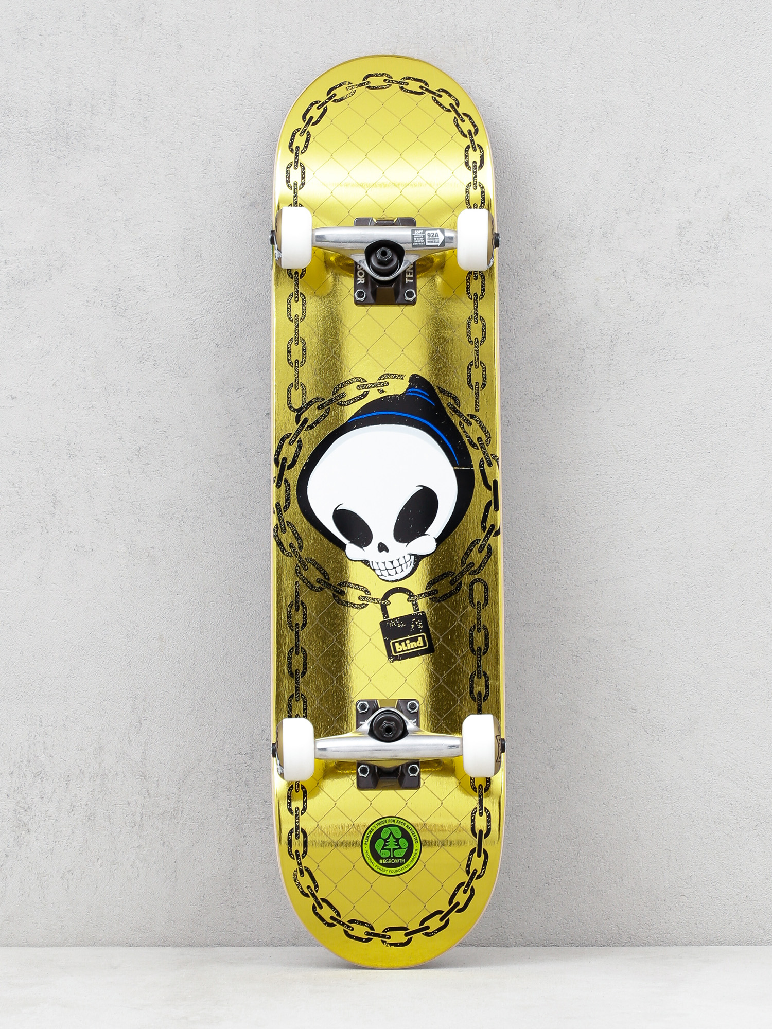 Blind Chain Link Skateboard - golden (gold foil)