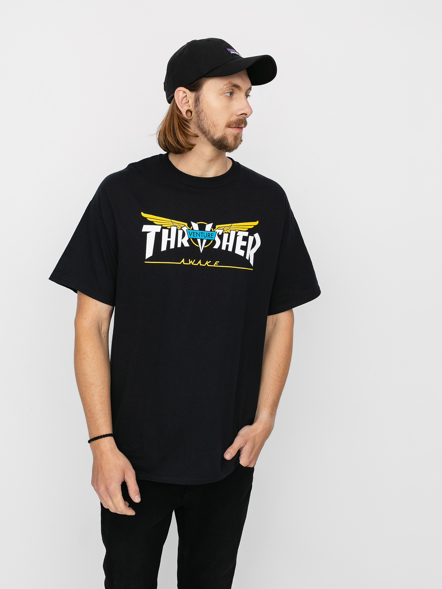 Thrasher Venture Collab T-shirt - black (black)