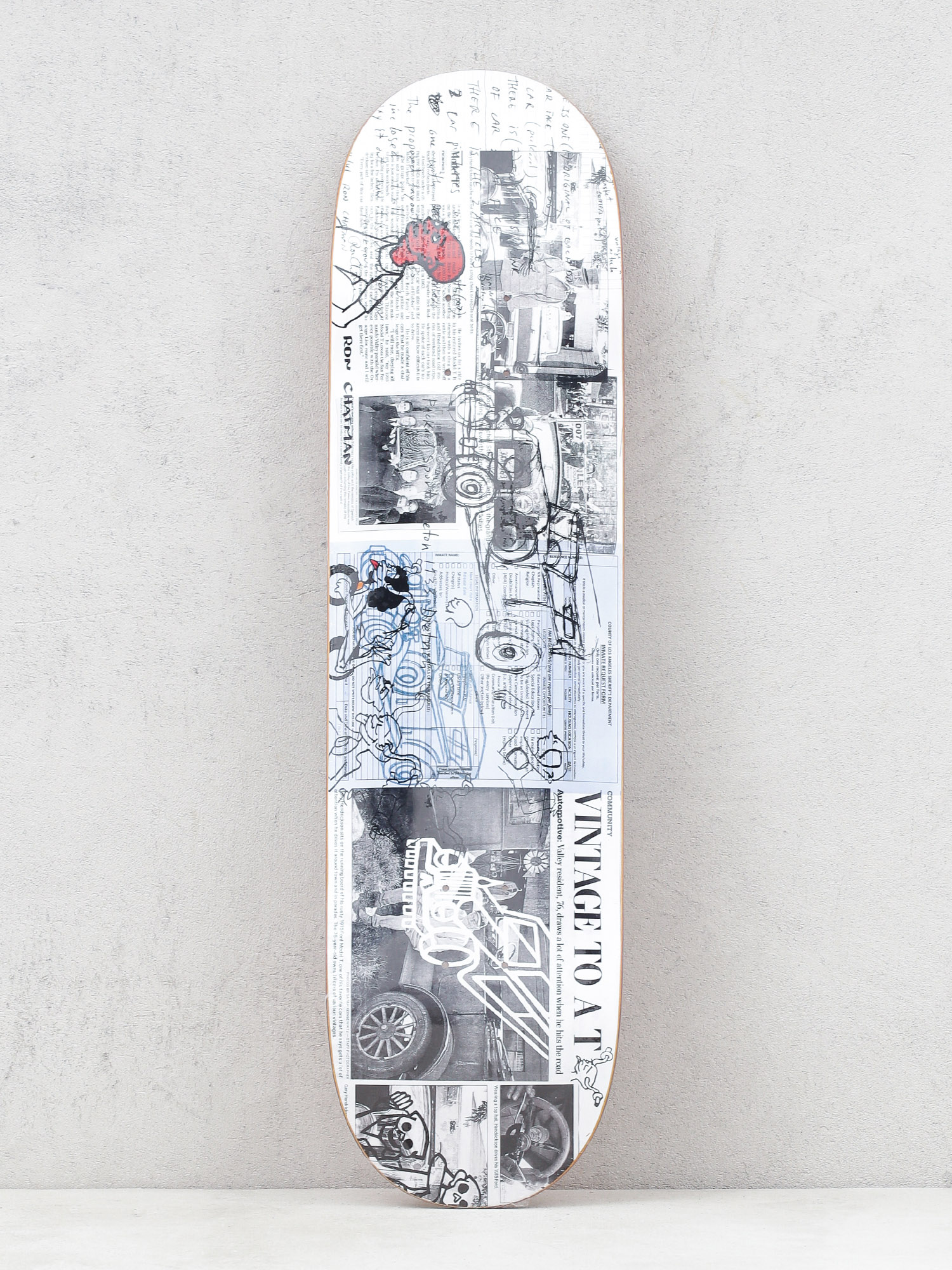 Polar Skate Ron Chatman Model T Deck (white/black)