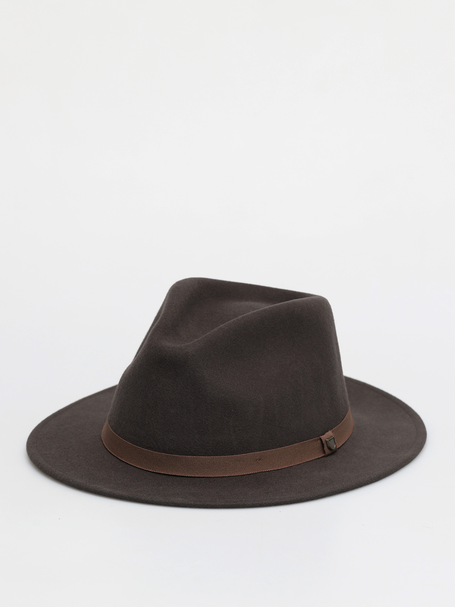 Brixton Messer Packable Fedora Hat (washed black/light brown)