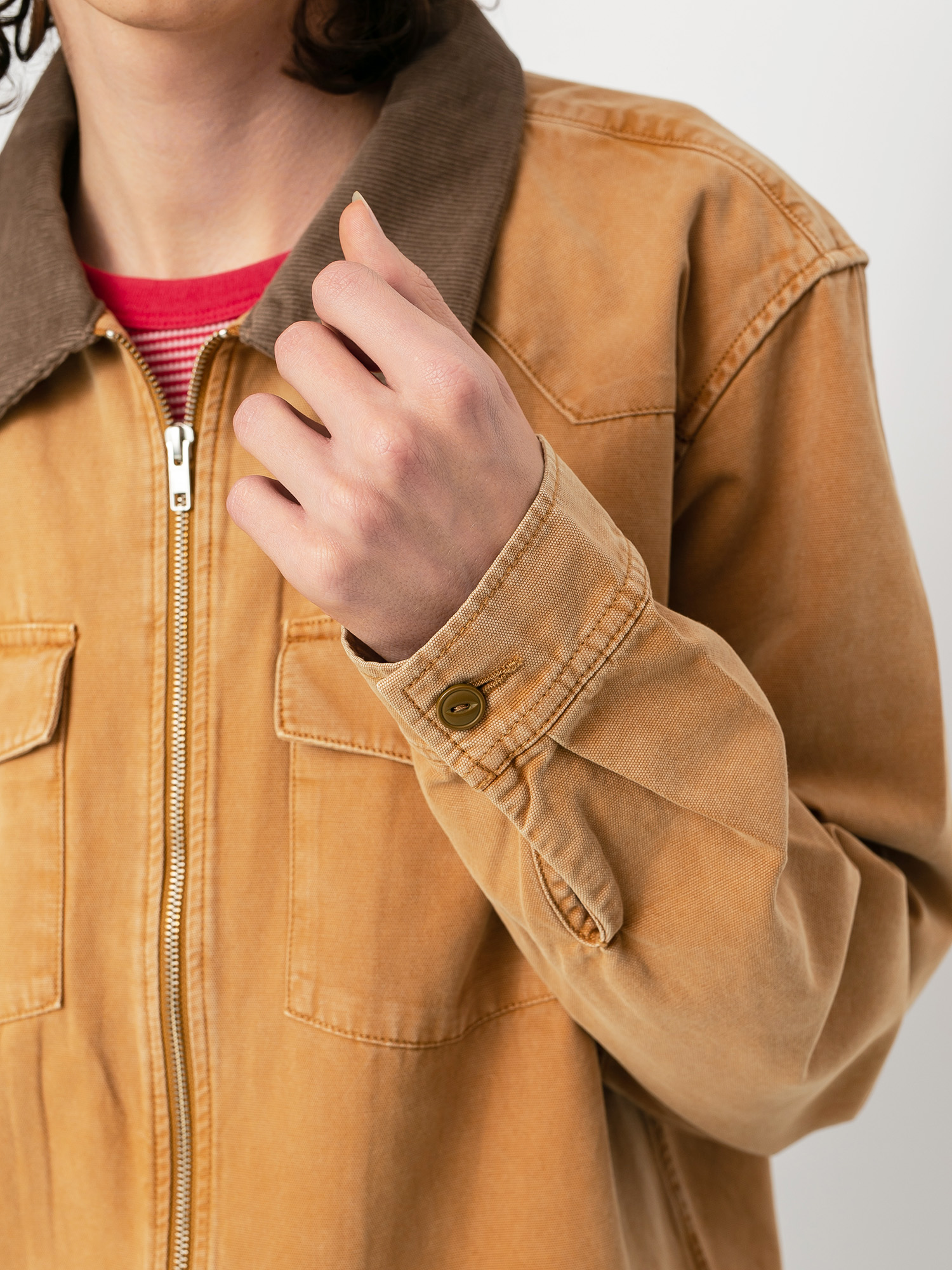 Stussy Washed Canvas Work Jacket (gold)