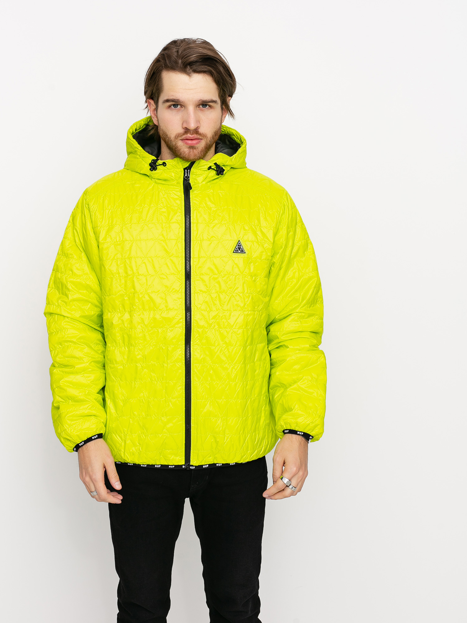 HUF Polygon Quilted Jacket - green (bio lime)