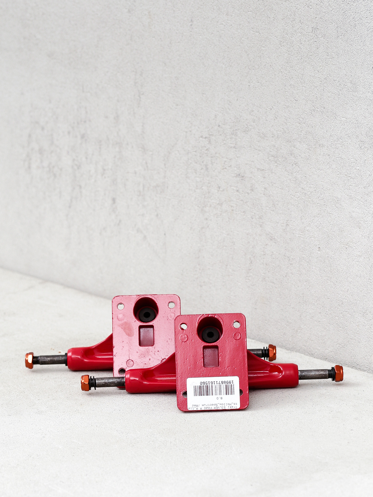 Silver M Class Hollow Spectrum Trucks (red)