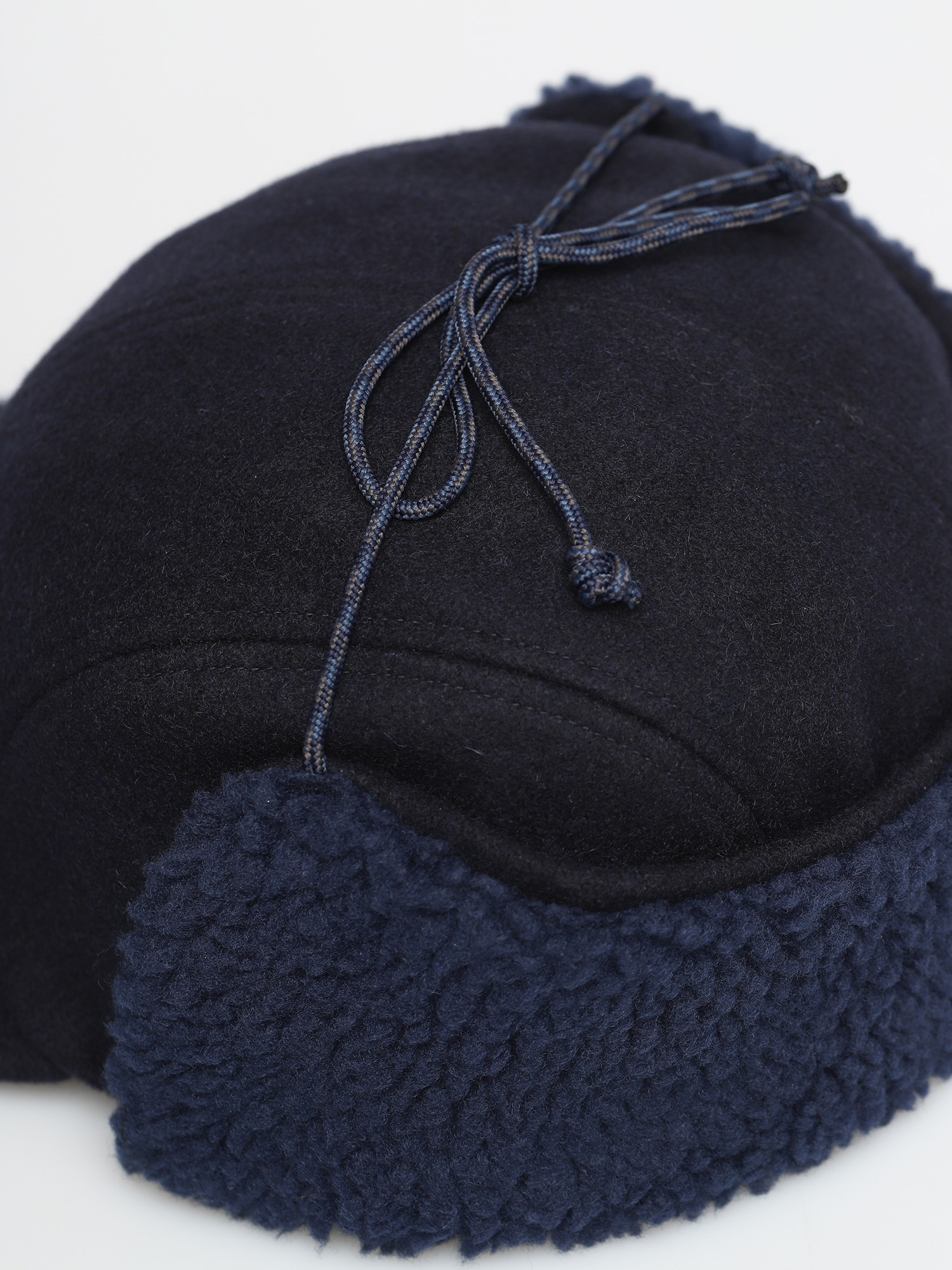 Patagonia Recycled Wool Ear Flap Cap ZD Cap - navy blue (classic navy)