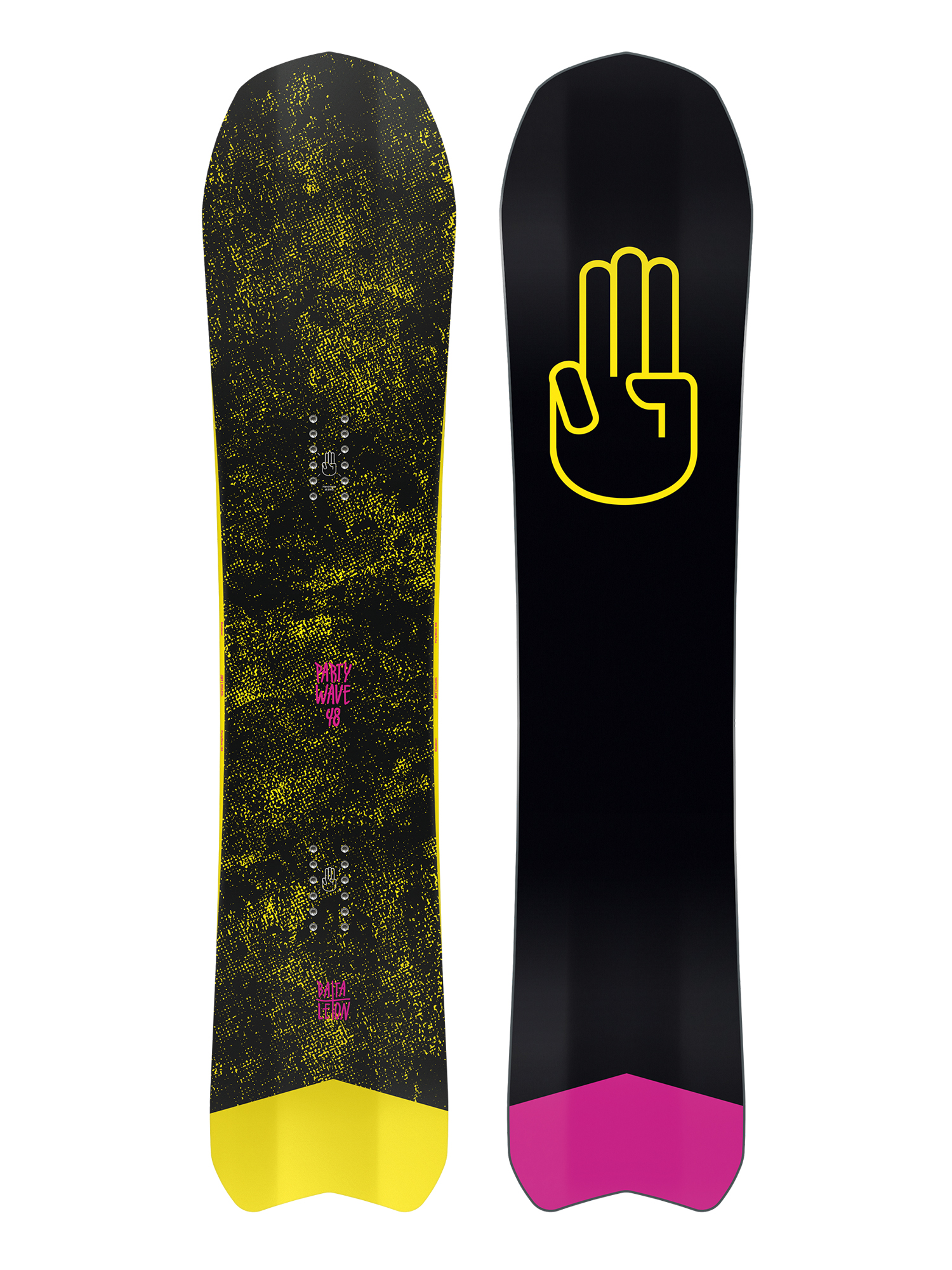 Bataleon Party Wave Snowboard (pink/black)