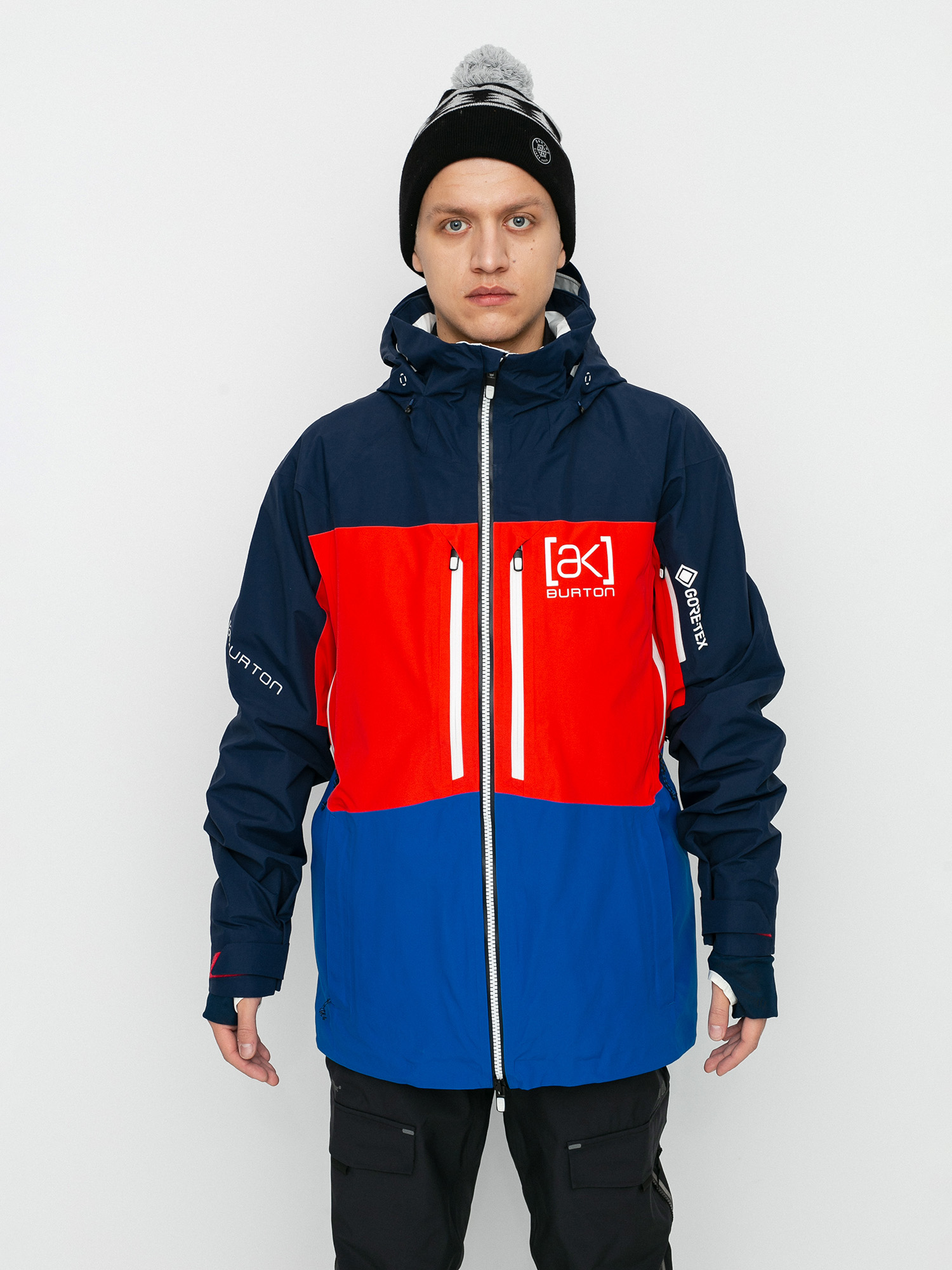 Burton Ak Gore Tex Swash Snowboard jacket - navy blue (dress blue/flame ...