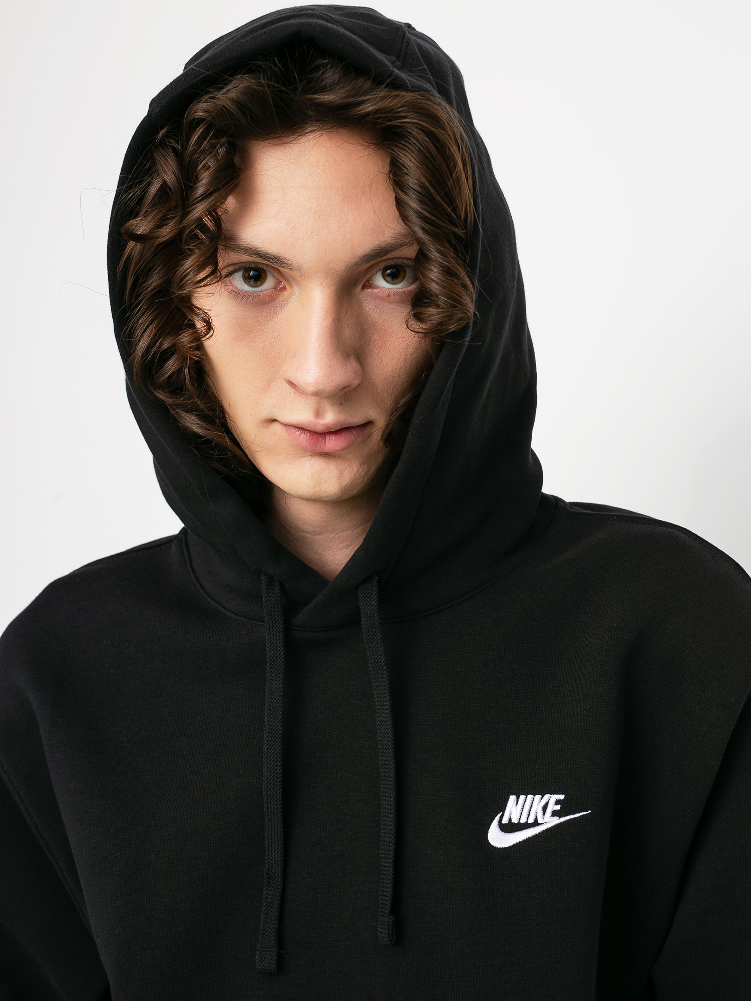 Nike Club Hoodie Po Bb Hd Hoodie Blackblackwhite