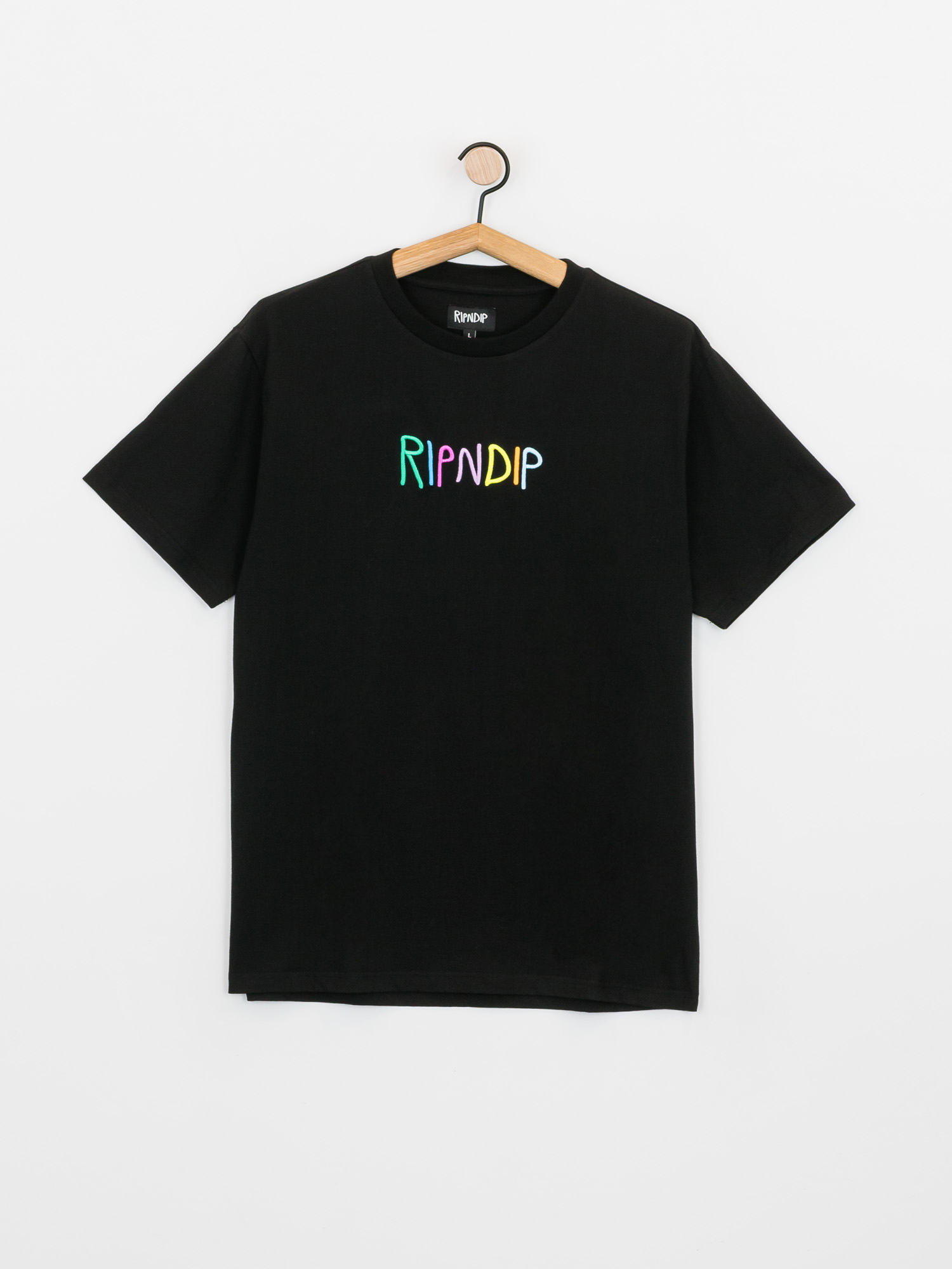 RipNDip Logo Embroidered Art T-shirt (black)