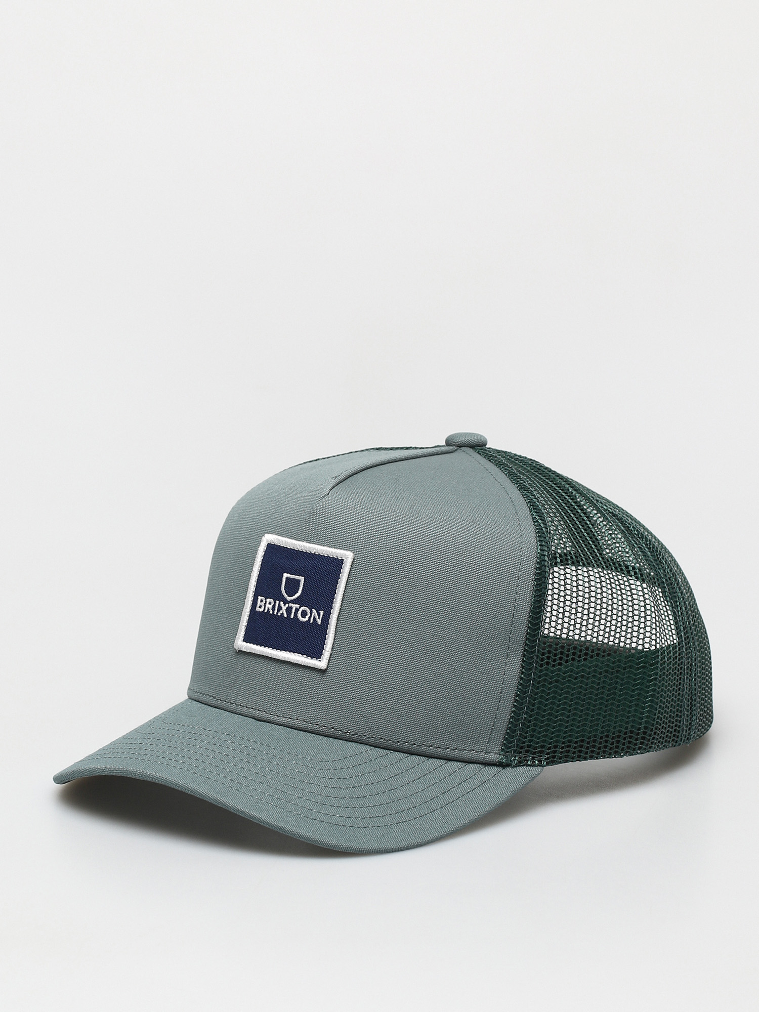 Brixton Alpha Block X C Mp Mesh ZD Cap - green (silver pine)