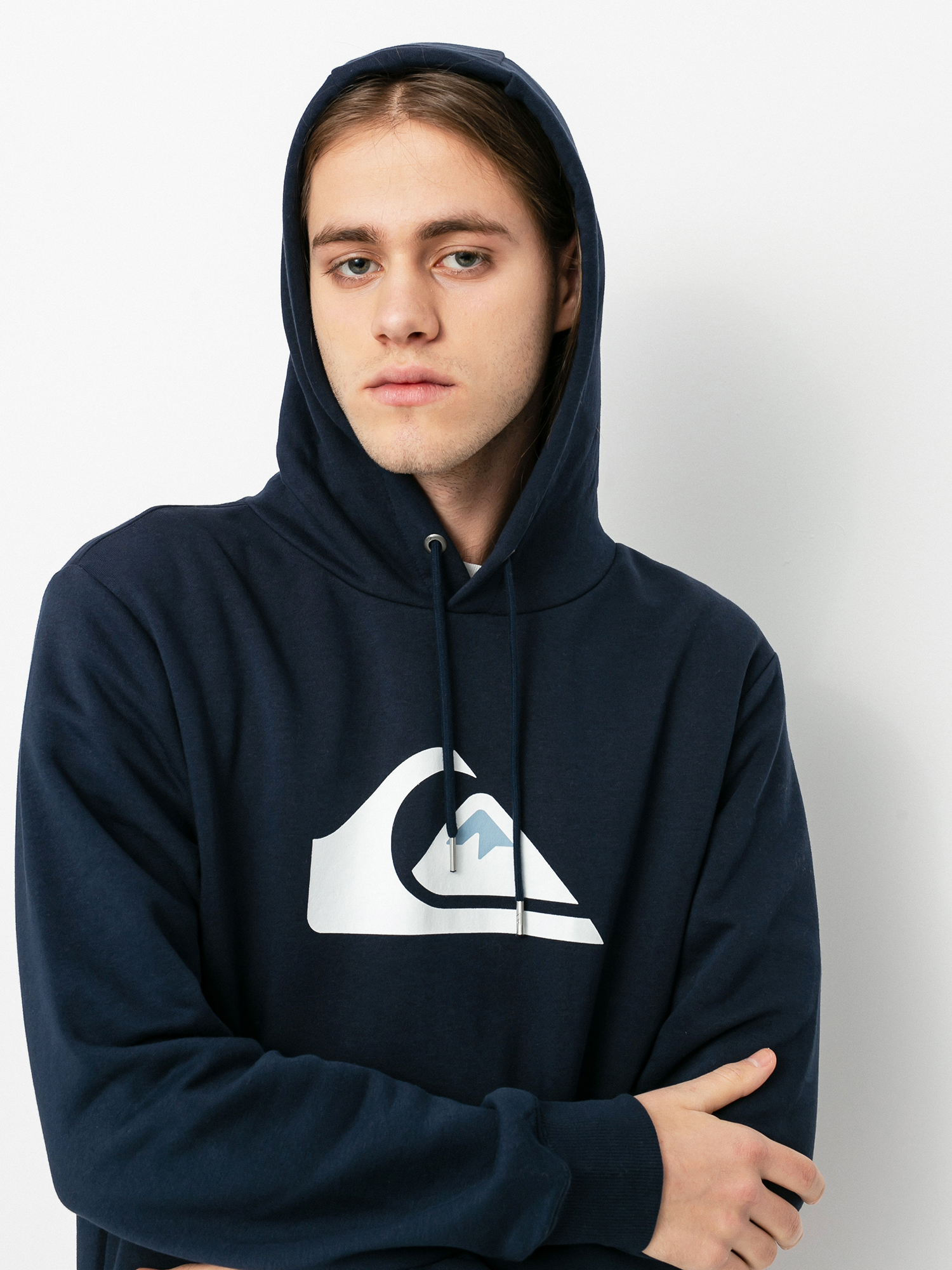 Quiksilver Comp Logo HD Hoodie (navy blazer)