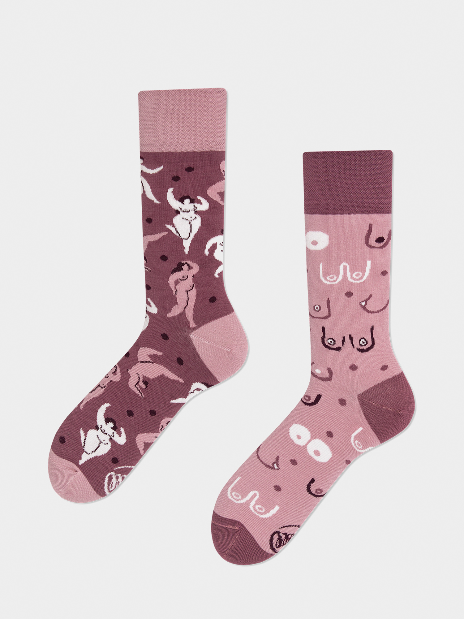 Many Mornings Simply The Breast Socks - multicolor (pink)