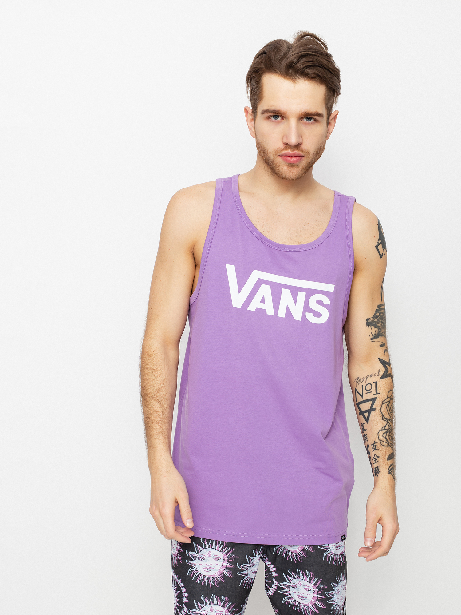Vans Classic Tank Tank top - violet (english lavender/white)