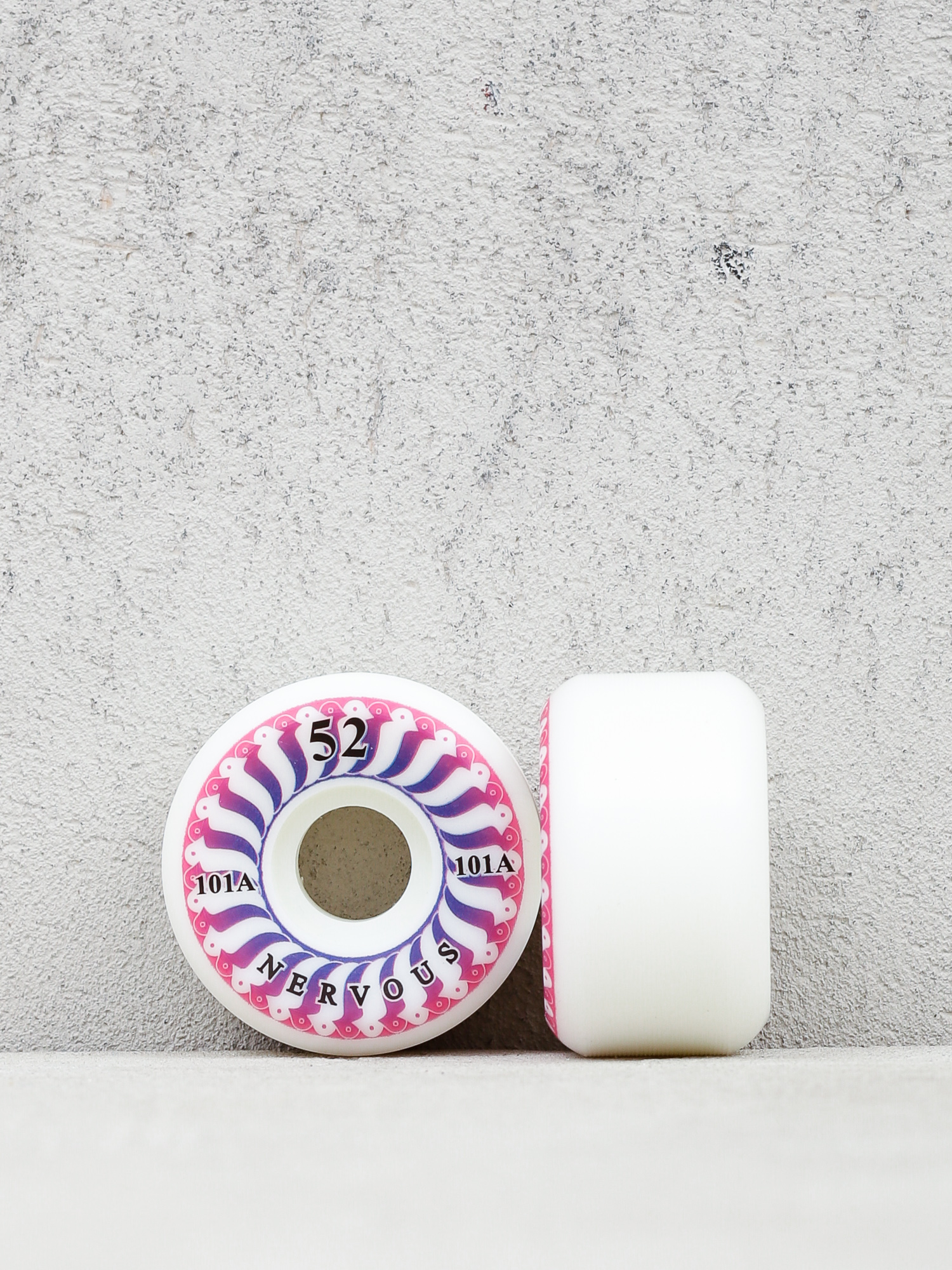 Nervous Swirl Conical Wheels - white (blue)