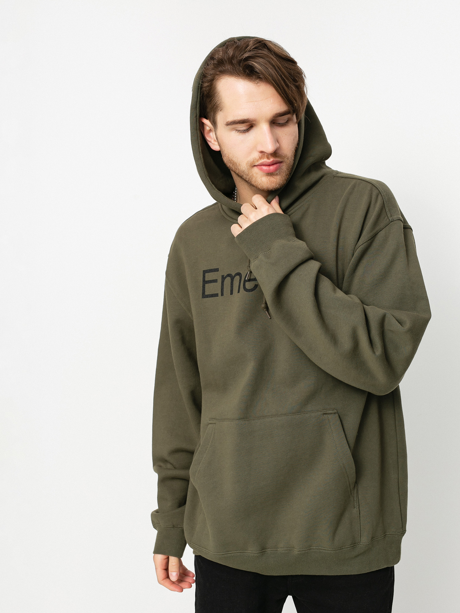 Emerica Pure Logo HD Hoodie - green (army)