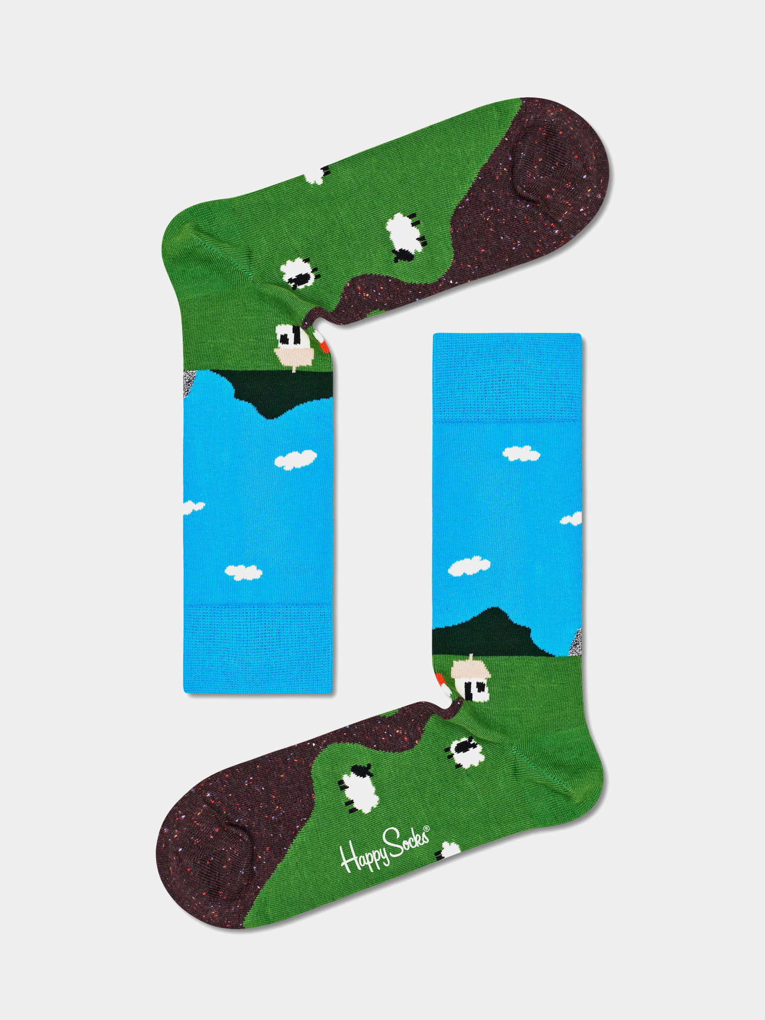 Happy Socks Little House On The Moorland Socks - green (blue/green)
