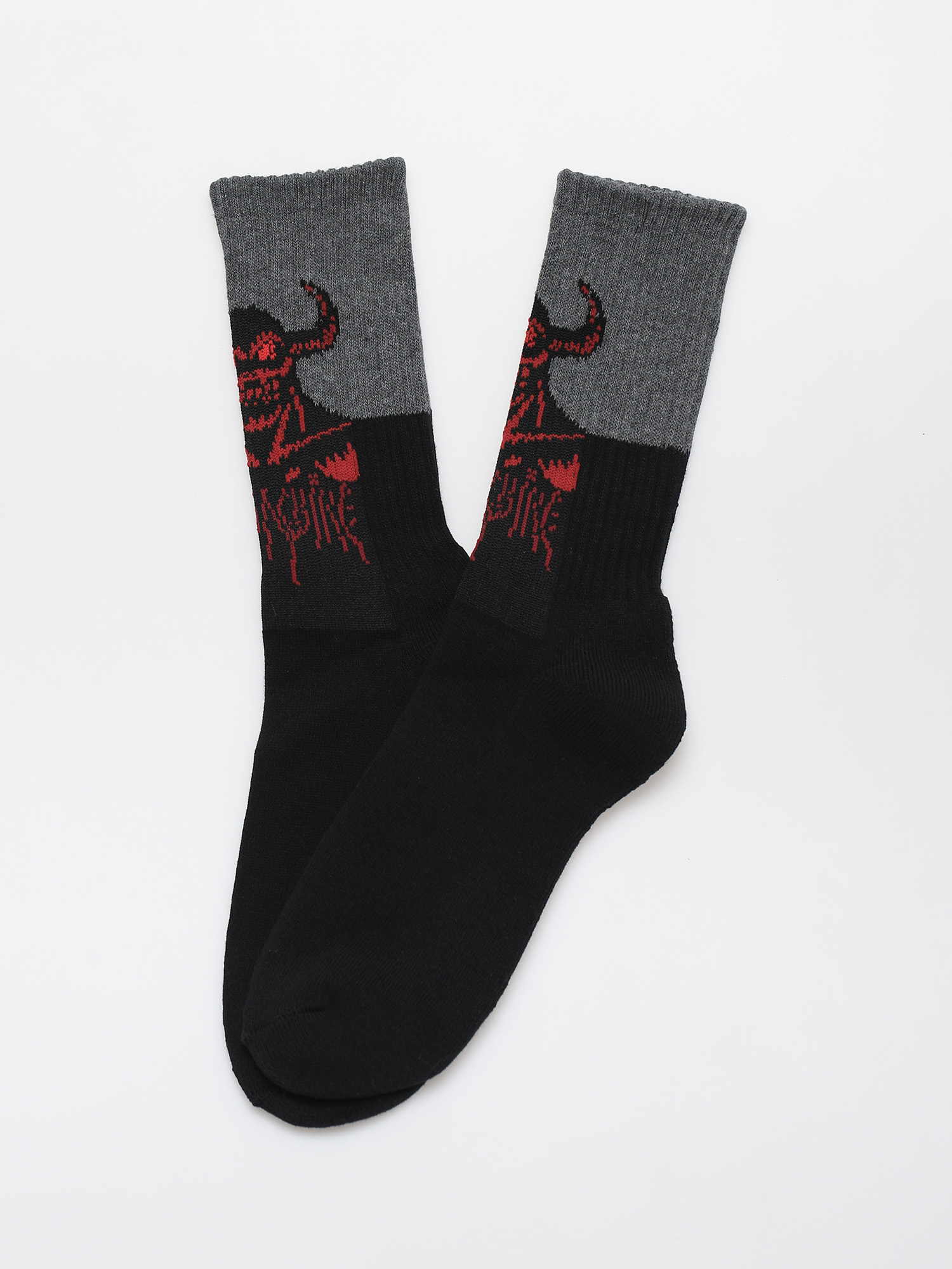 Toy Machine Hell Monster Crew Socks - black (grey/black)