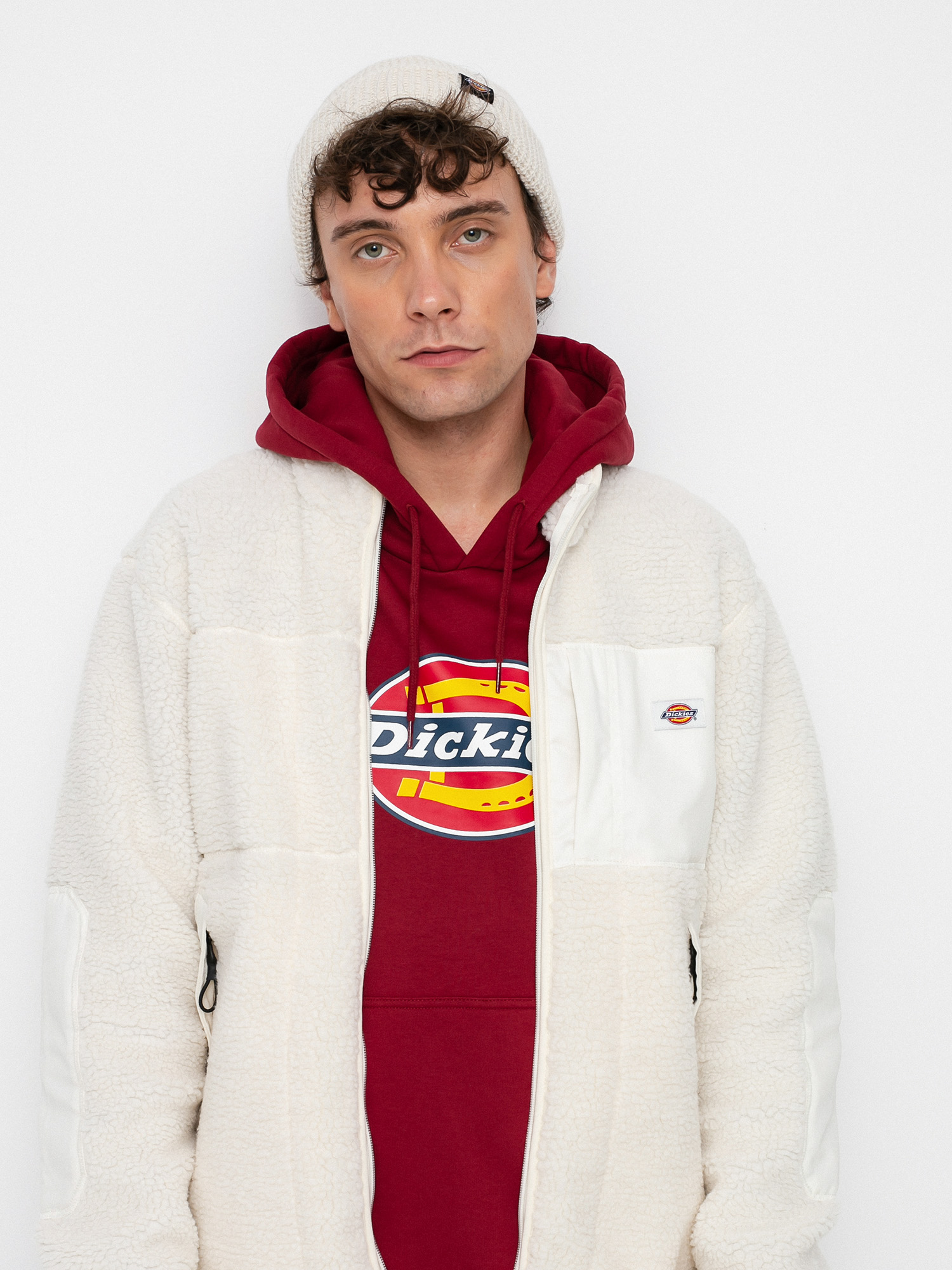 Dickies Red Chute Sherpa Fleece - beige (ecru)