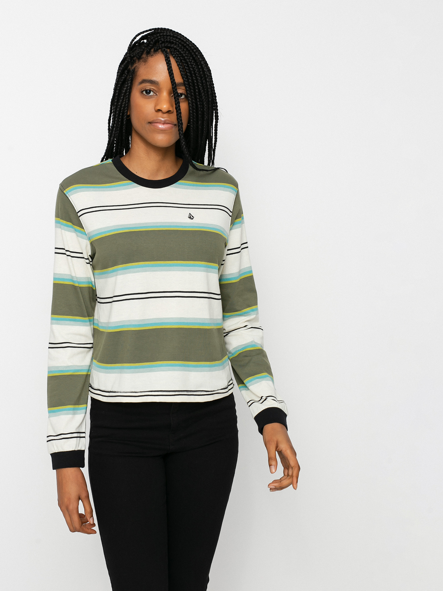 Volcom Choice Is Yours Longsleeve Wmn - green (army green combo)