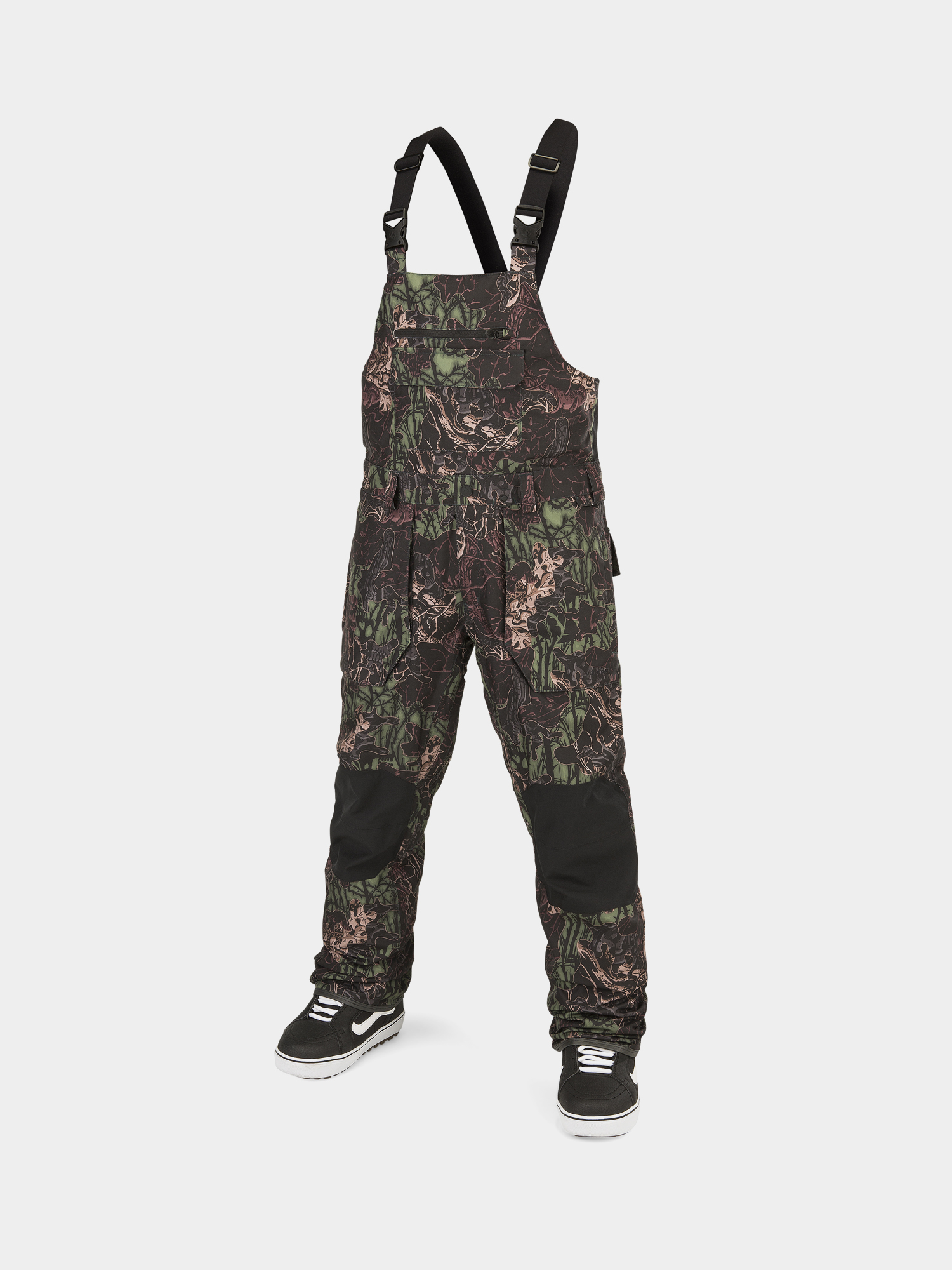 Volcom Roan Bib Overall Snowboard pants (woodland camo)