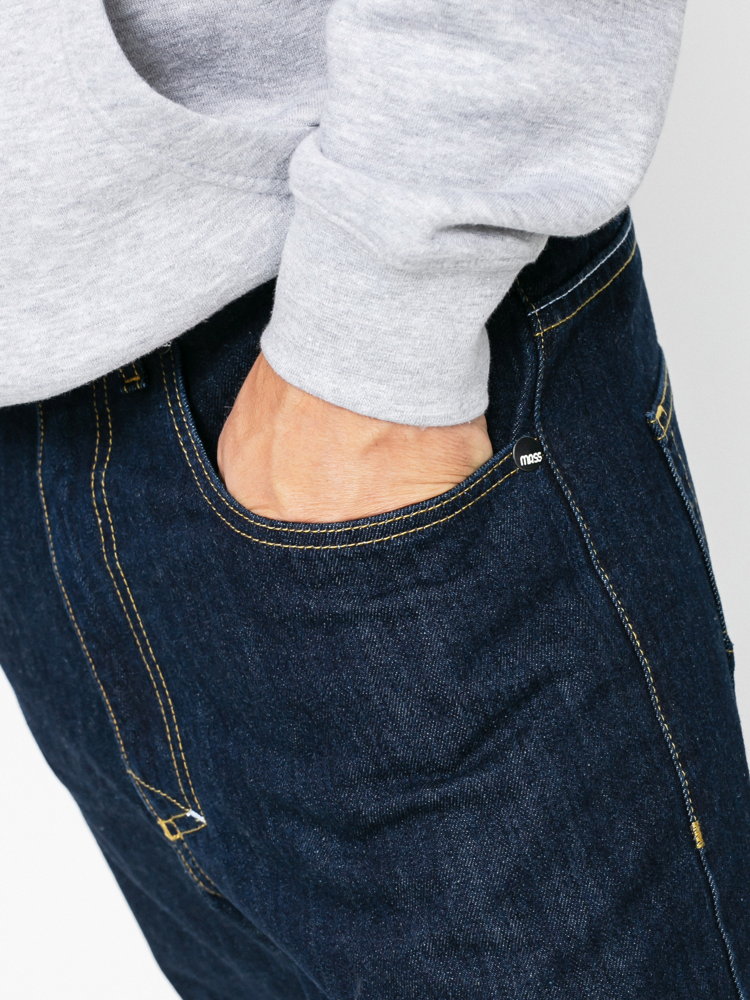 MassDnm Slang Jeans Baggi Fit Pants - navy blue (Dark Blue)