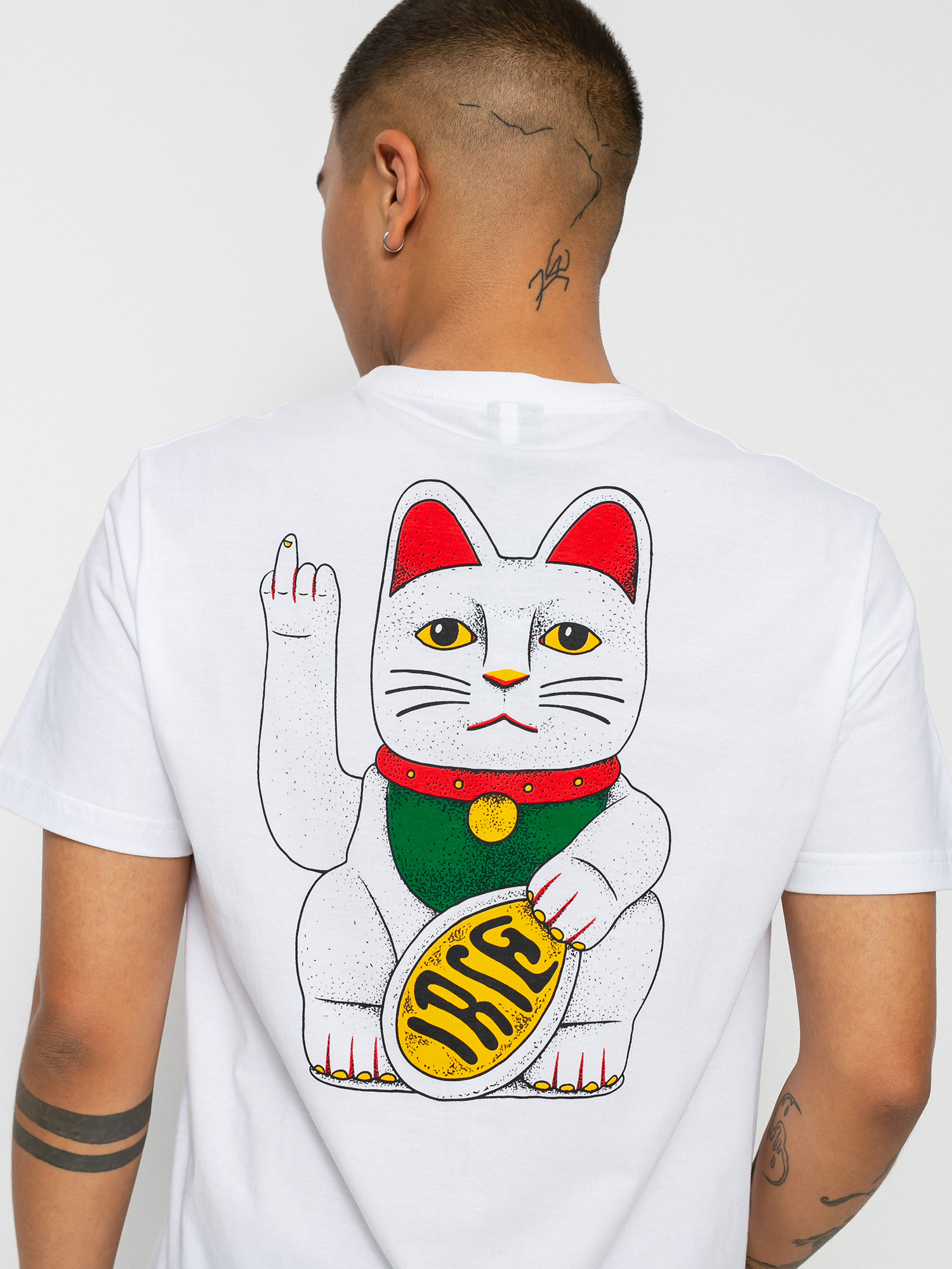 Iriedaily Bye Bye Cat T-shirt - white (white)