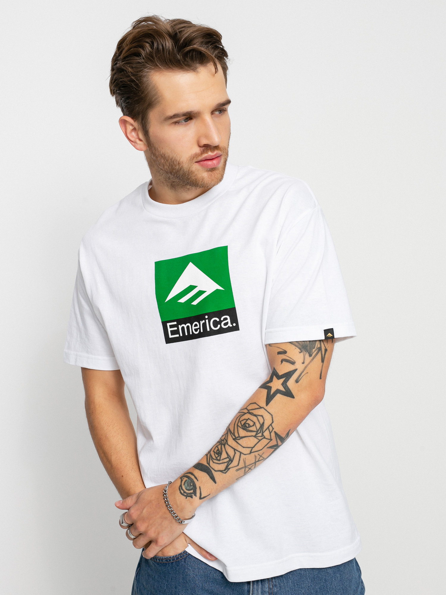 Emerica Classic Combo T-shirt - white (white)