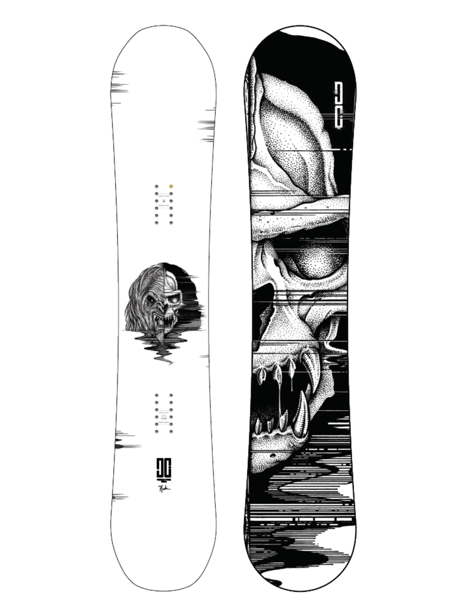 DC Ply Snowboard - black (white/dark navy)