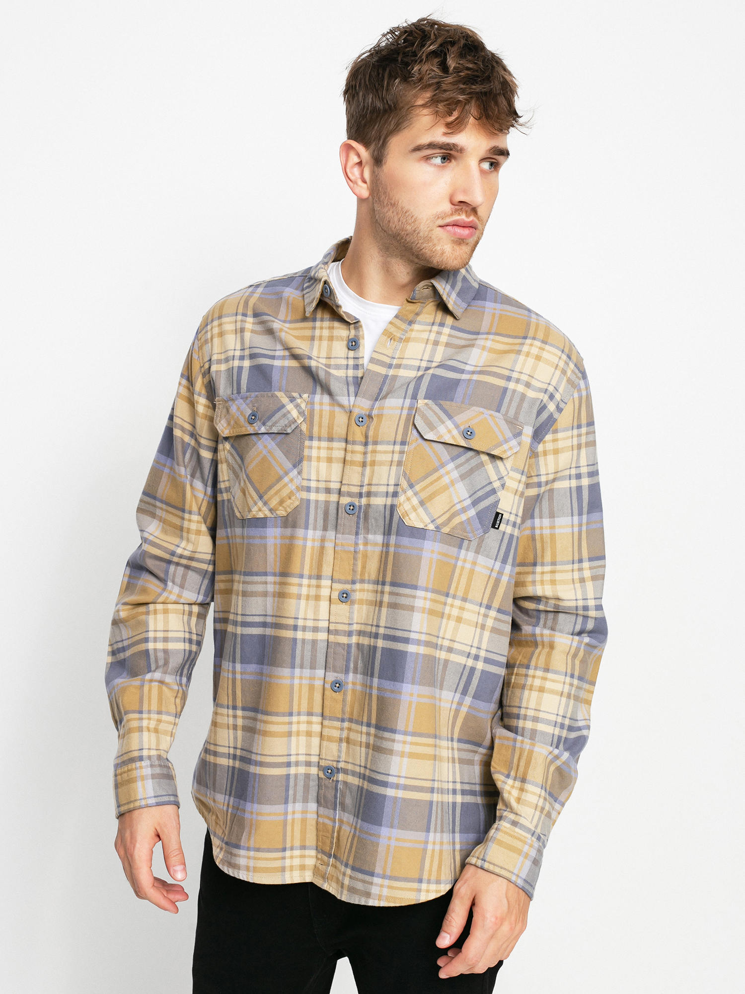 Burton Brighton Flannel Shirt (kelp stump plaid)