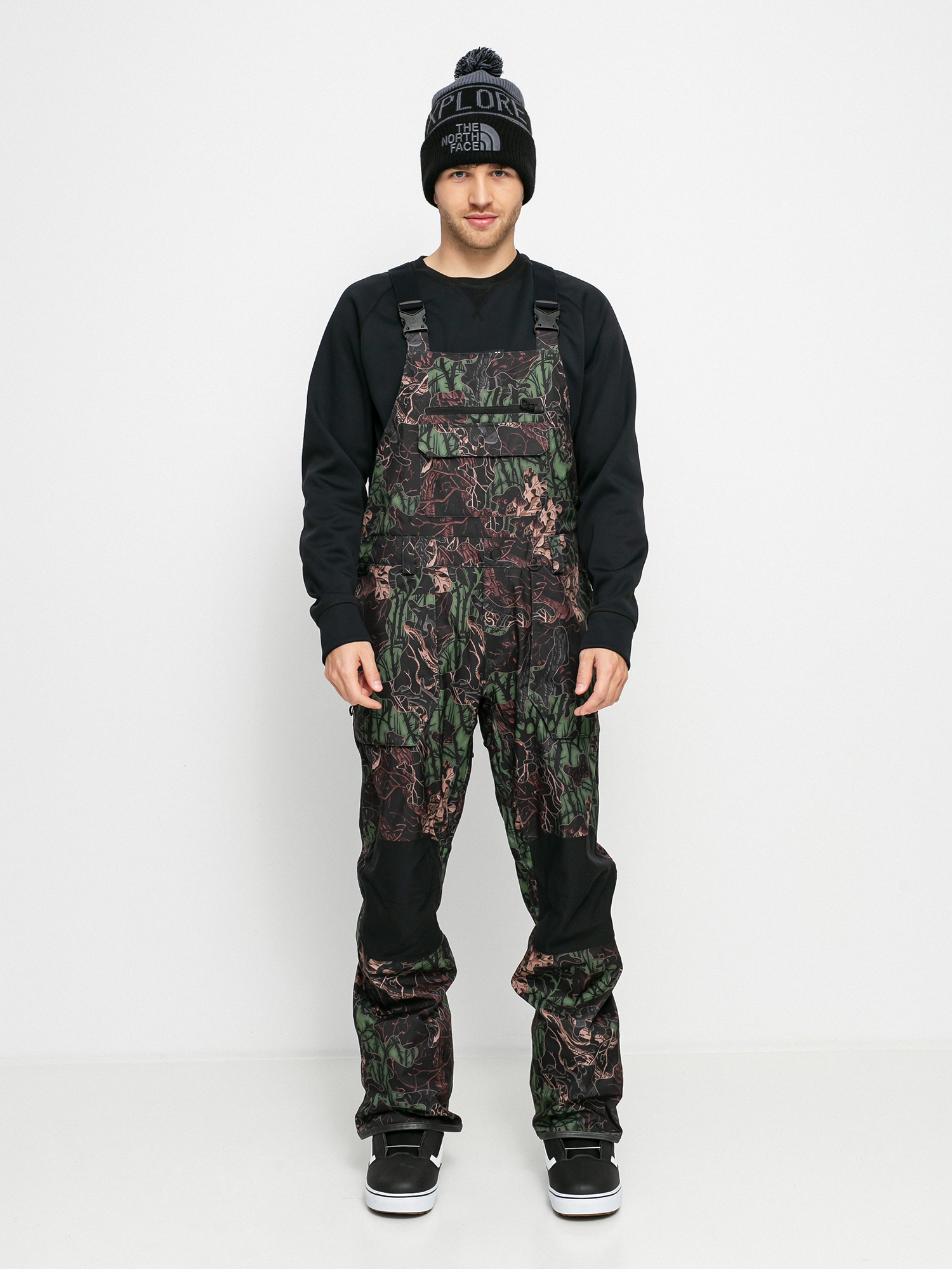 Volcom Roan Bib Overall Snowboard pants - camo (woodland camo)